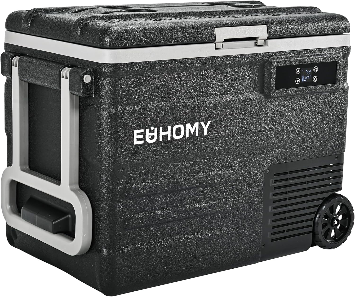 EUHOMY 12 Volt Car Refrigerator, 58 QT Electric Cooler 0℉~68℉, Car ...