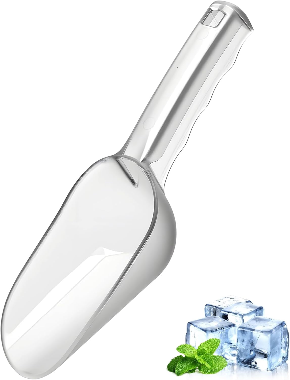 EUHOMY 12oz Clear Polycarbonate Ice Scoop – BPA-Free Food Safe Scoop ...