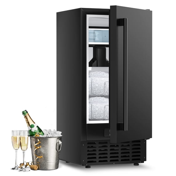 EUHOMY 66lbs Nugget Ice Maker, Under Counter Ice Machine with Auto ...