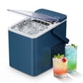 EUHOMY Countertop Ice Maker, 26 lbs/Day Portable Bullet Ice Machine ...