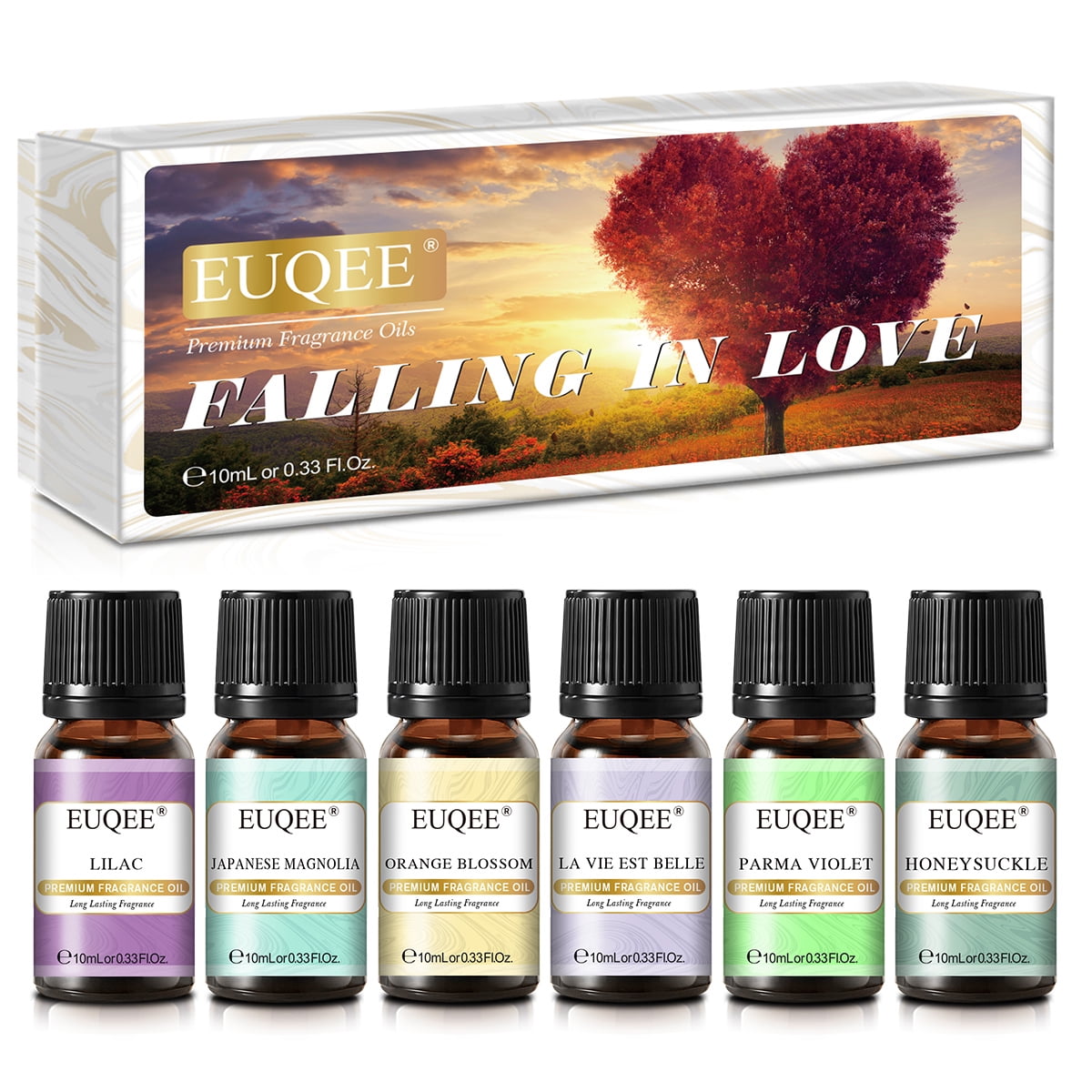 EUQEE Floral Fragrance Oils Set, Essential Oils for Diffuser, Candle ...
