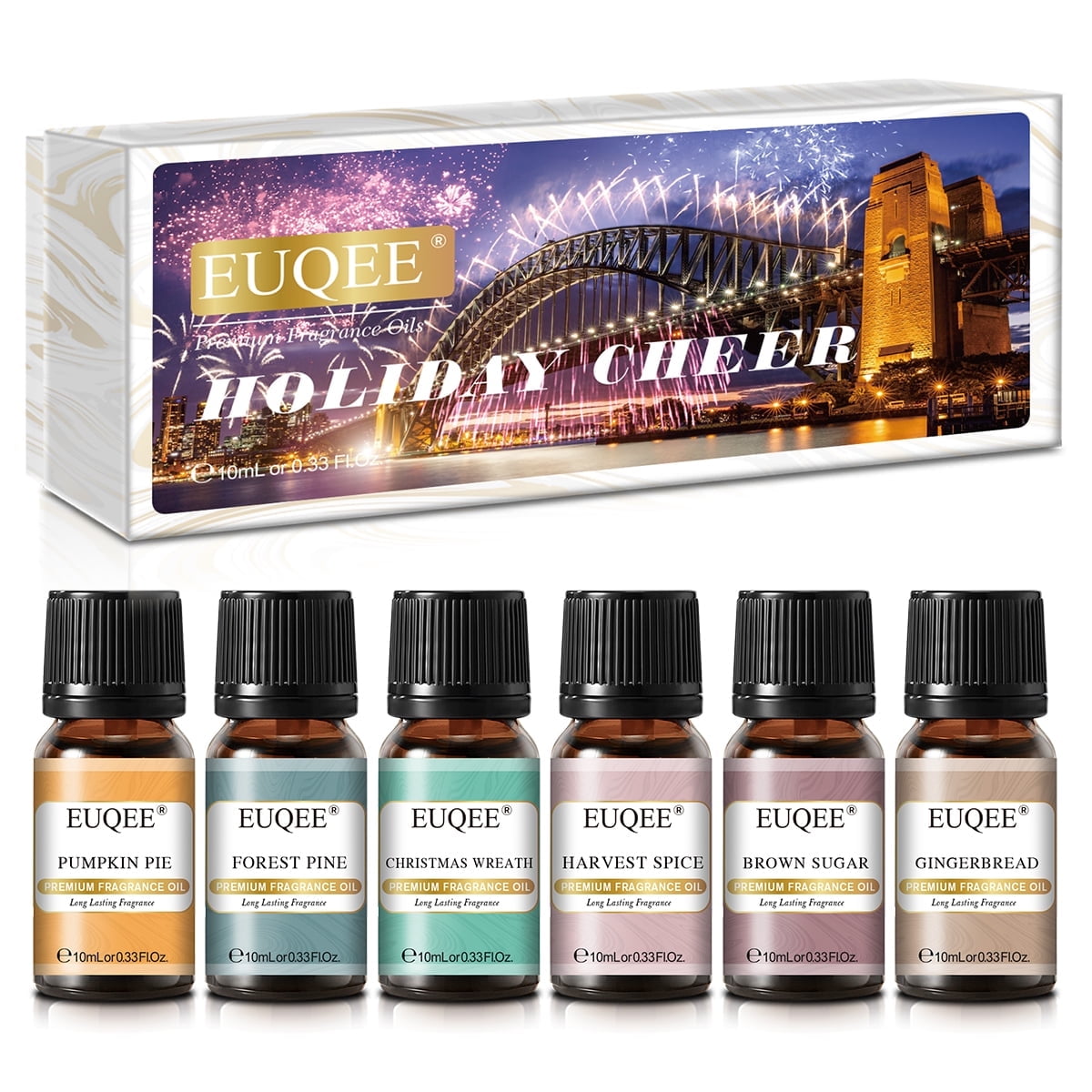 EUQEE Holiday Cheer Premium Fragrance Oils Set of 6 - Forest Pine ...