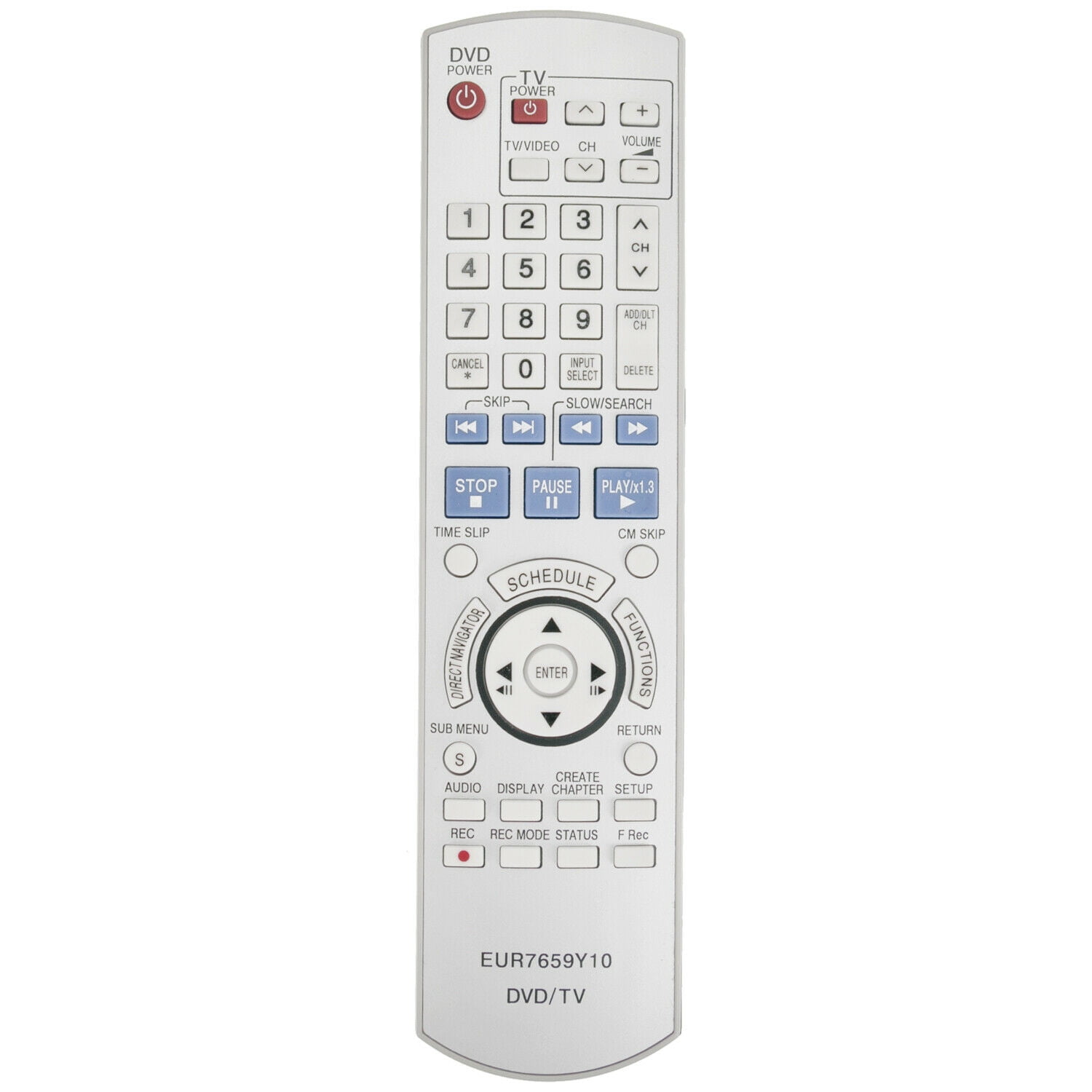 EUR7659Y10 Remote for Panasonic DVD VCR DMR-ES25 DMR-ES15 DMR-ES15P DMR ...