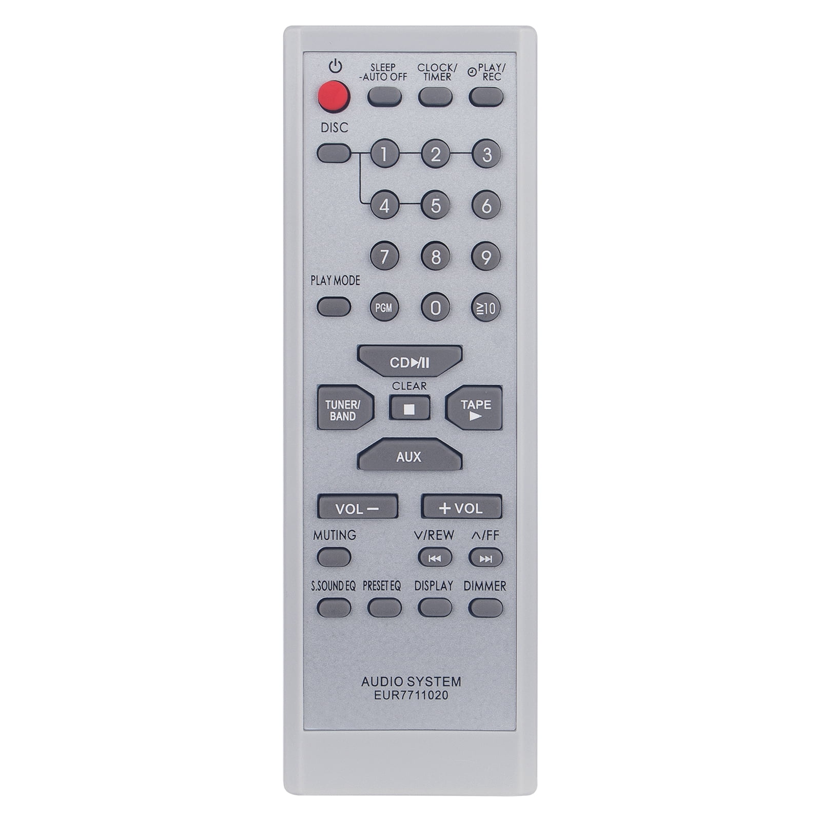 EUR7711020 Replaced remote control for Panasonic CD Stereo System SC ...