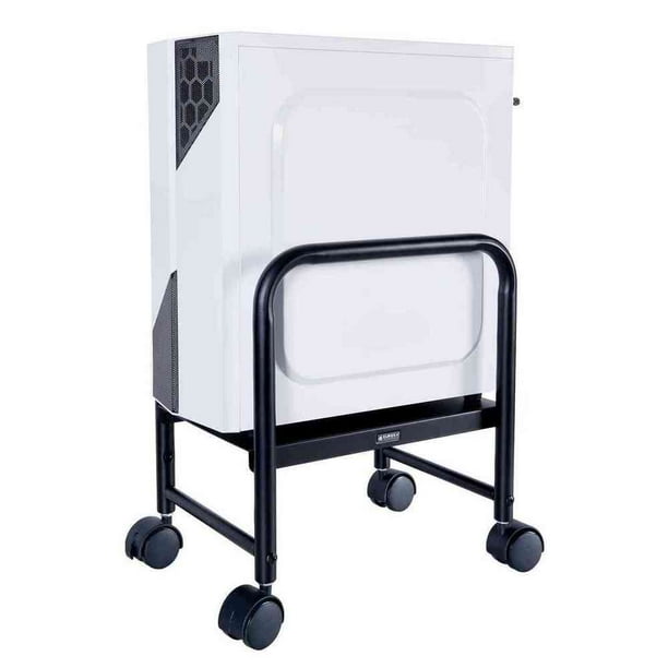 EUREKA ERGONOMIC Computer Cart Height Adjustable Mobile Cart CPU Stand ...