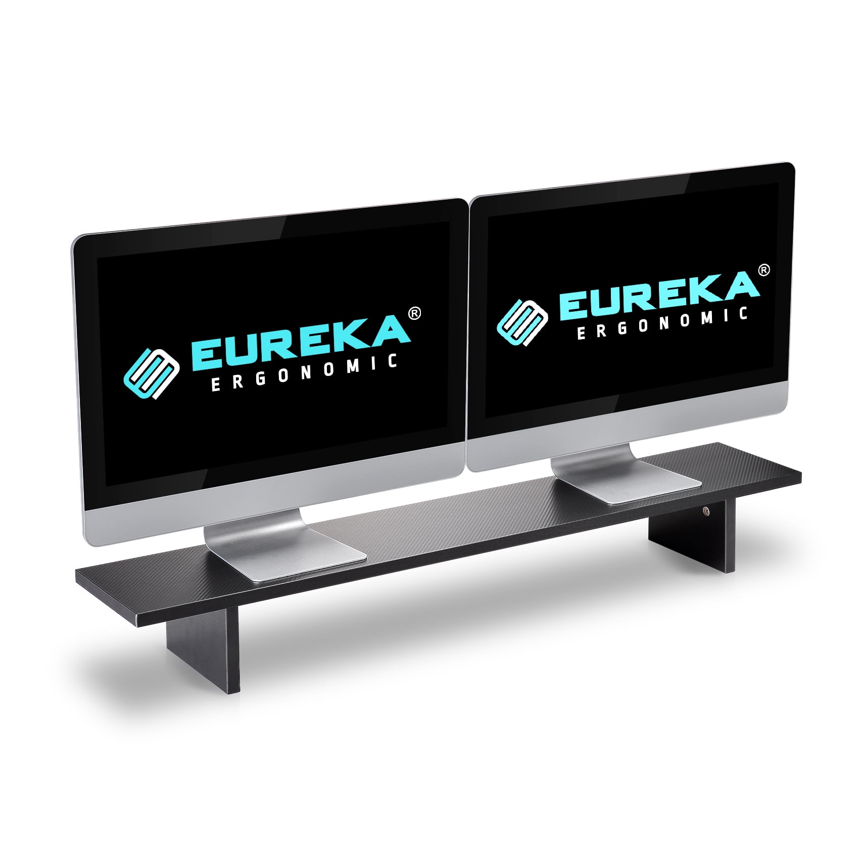EUREKA ERGONOMIC Dual Monitor Stand - Adjustable Legs, Dual Monitor ...