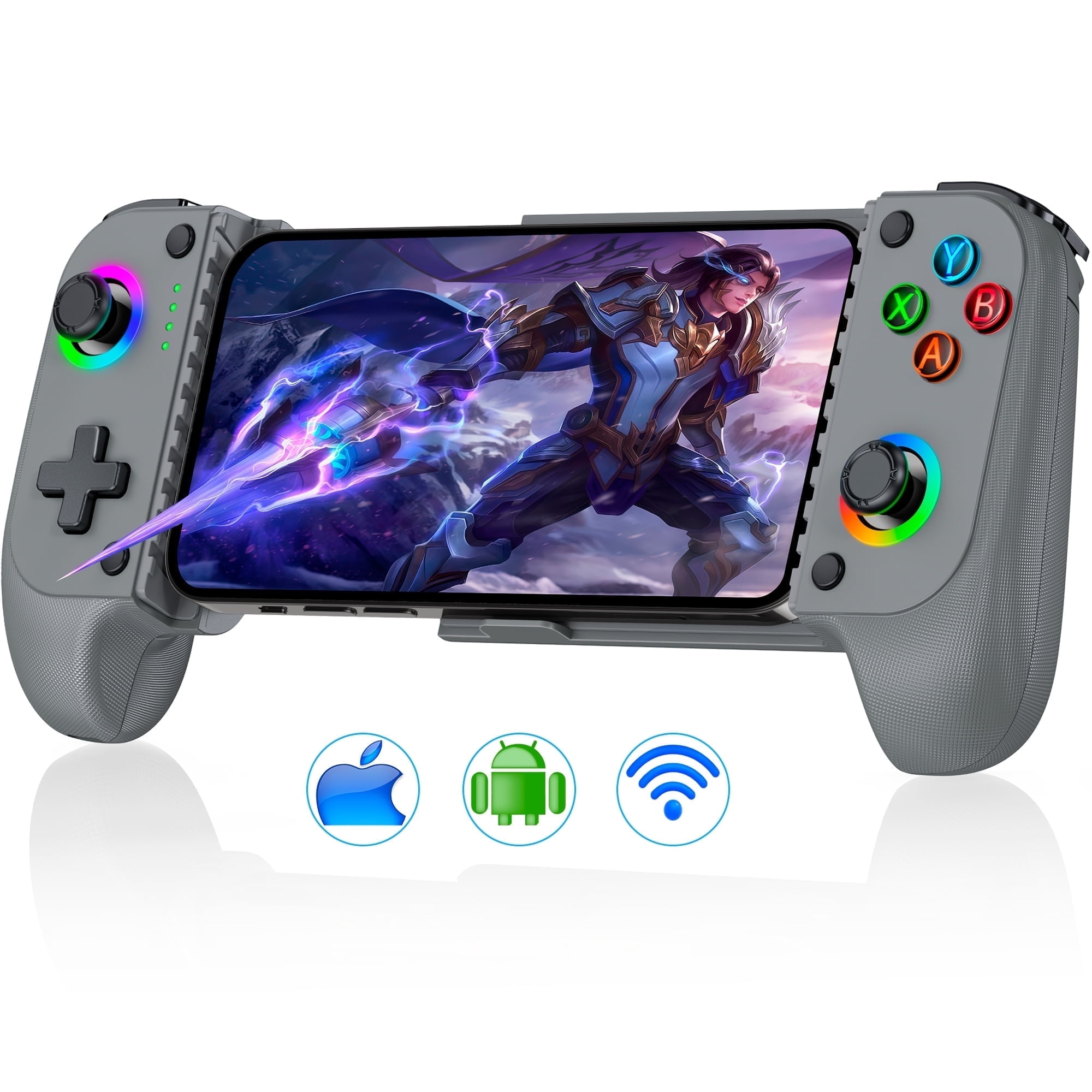 EUROA Wireless Mobile Gaming Controller for Android & iPhone with Hall ...
