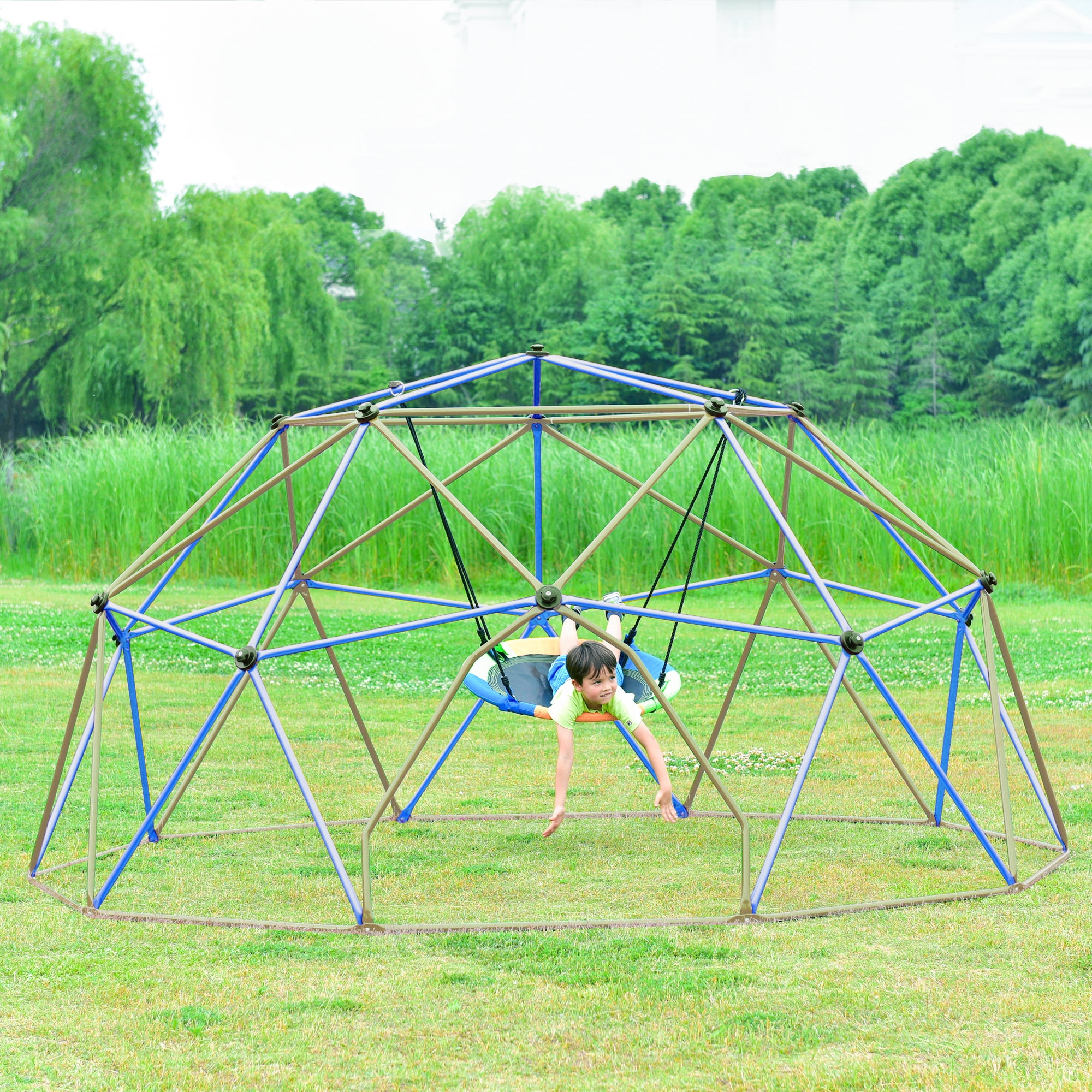 EUROCO 1000LBS 12FT Outdoor Dome Climber for 5-6 Kids,Jungle Gym for ...