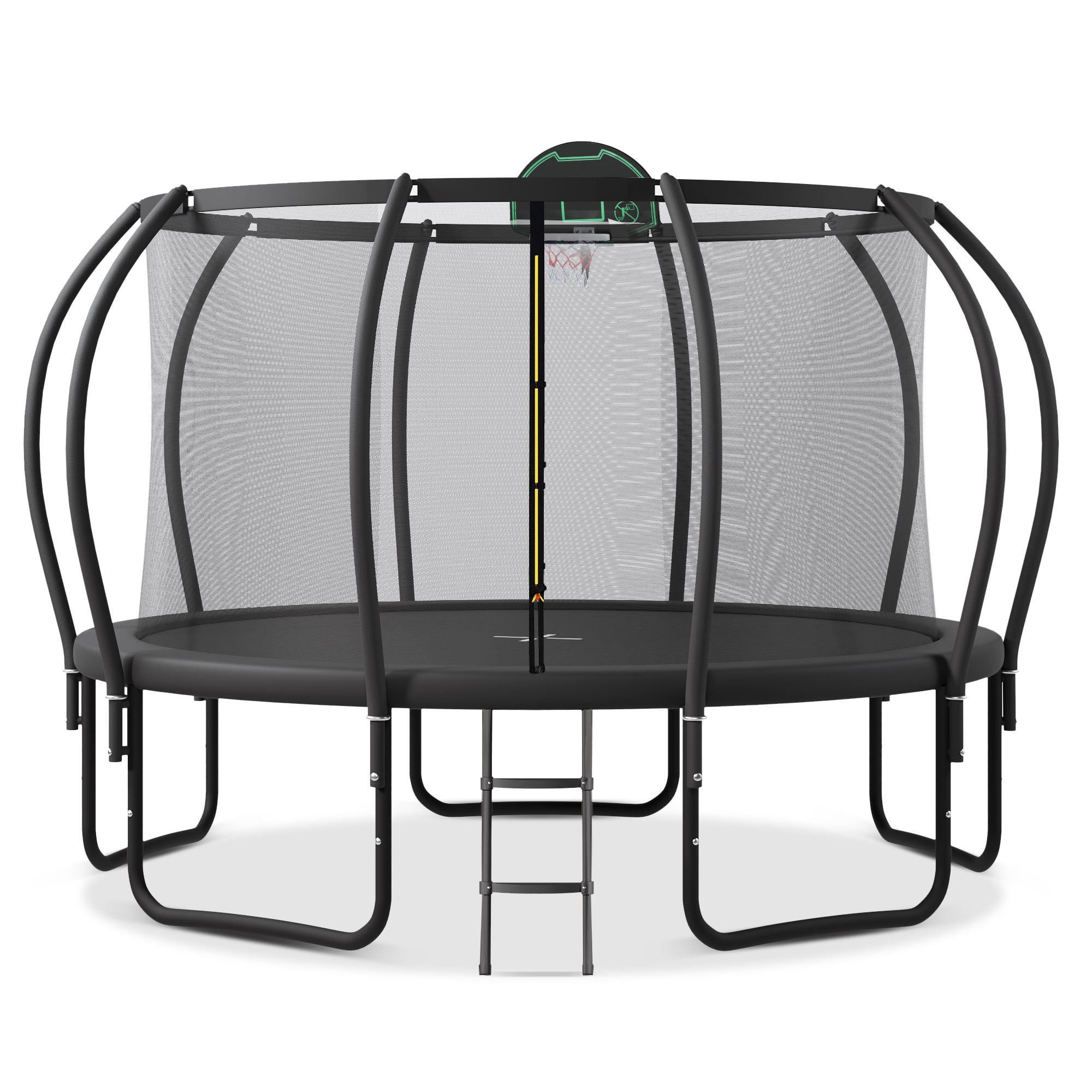 EUROCO 1200LBS 12FT Trampoline for Adults and Kids, Trampoline with ...