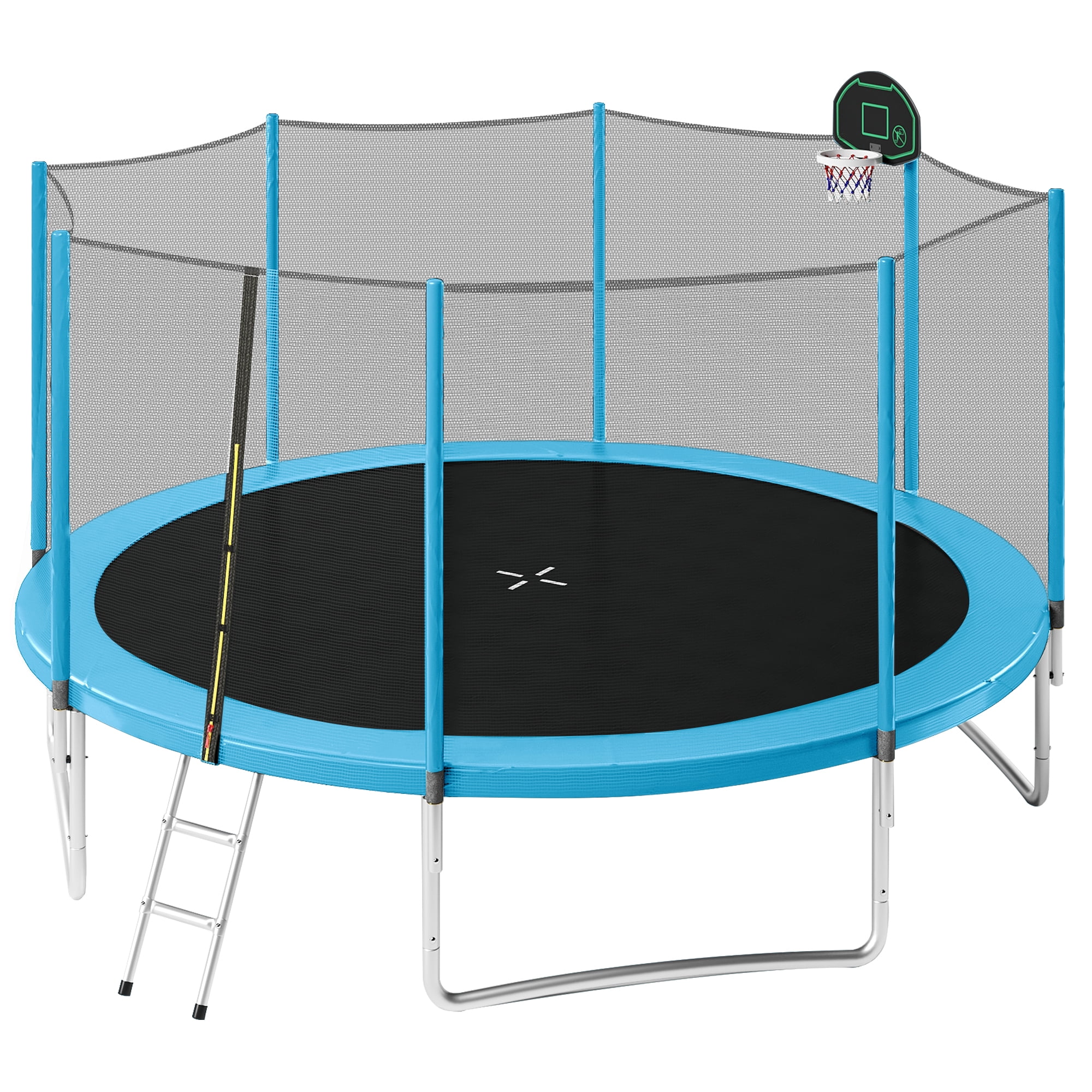 EUROCO 14FT Trampoline with Enclosure Net for Kids and Adults ...