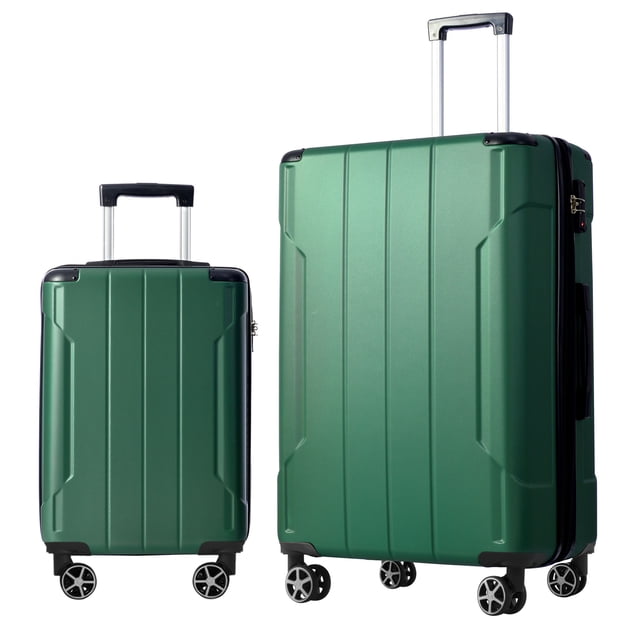 EUROCO 2 Piece Luggage Set, Expandable Hardshell Suitcase with TSA Lock ...