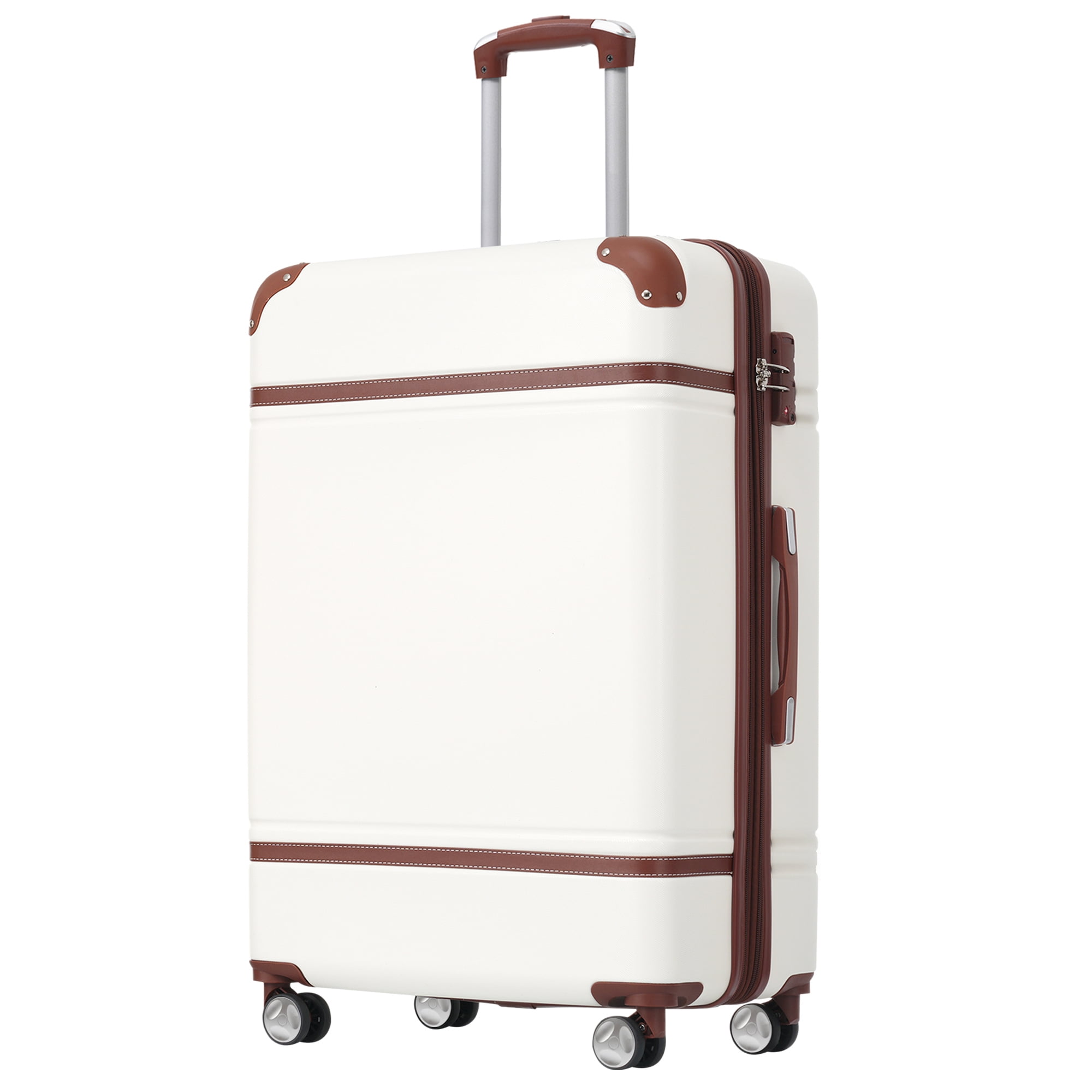 EUROCO 24" Expandable Hardside Luggage, ABS Suitcase with Spinner ...
