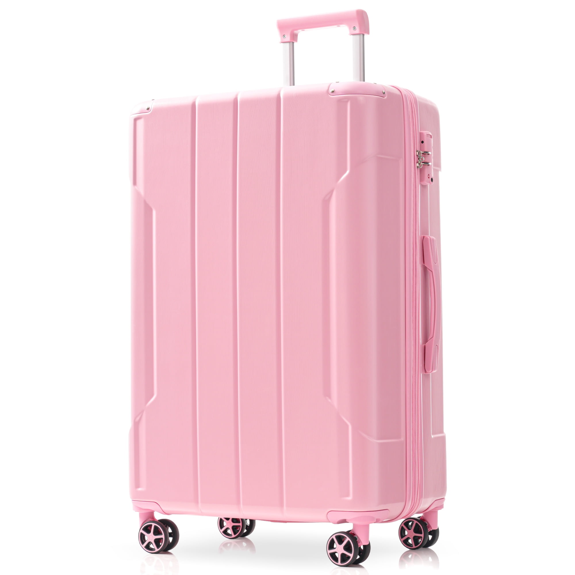 EUROCO 28" Hardside Checked Luggage, ABS Expandable Suitcase with TSA ...