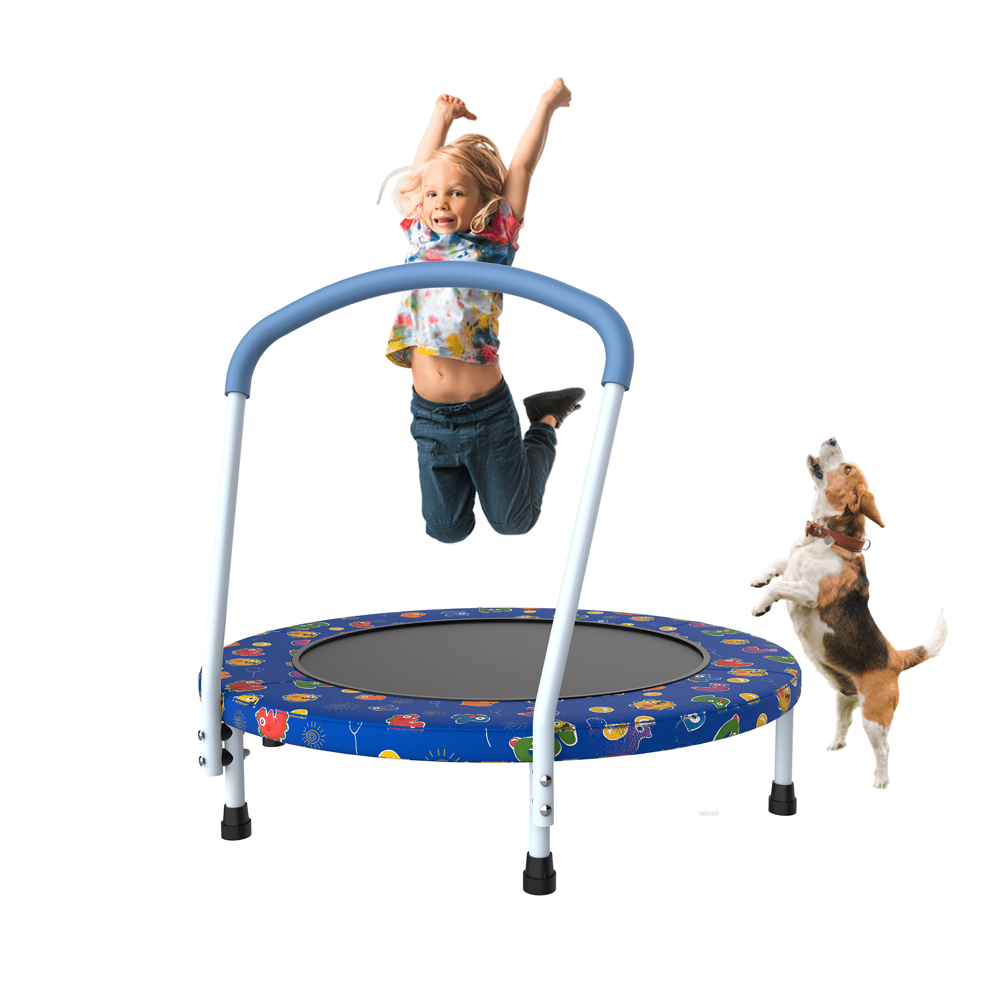 EUROCO 36" Trampoline for Kids, Toddler Trampoline with Handle, 3FT ...