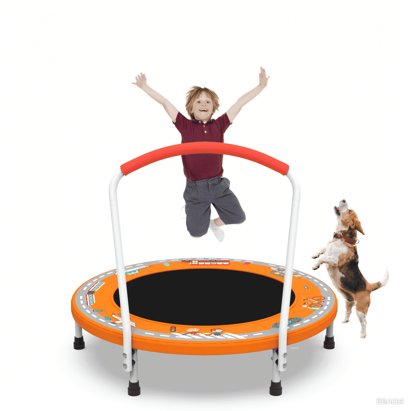 EUROCO 36" Trampoline for Kids, Toddler Trampoline with Handle, 3FT ...