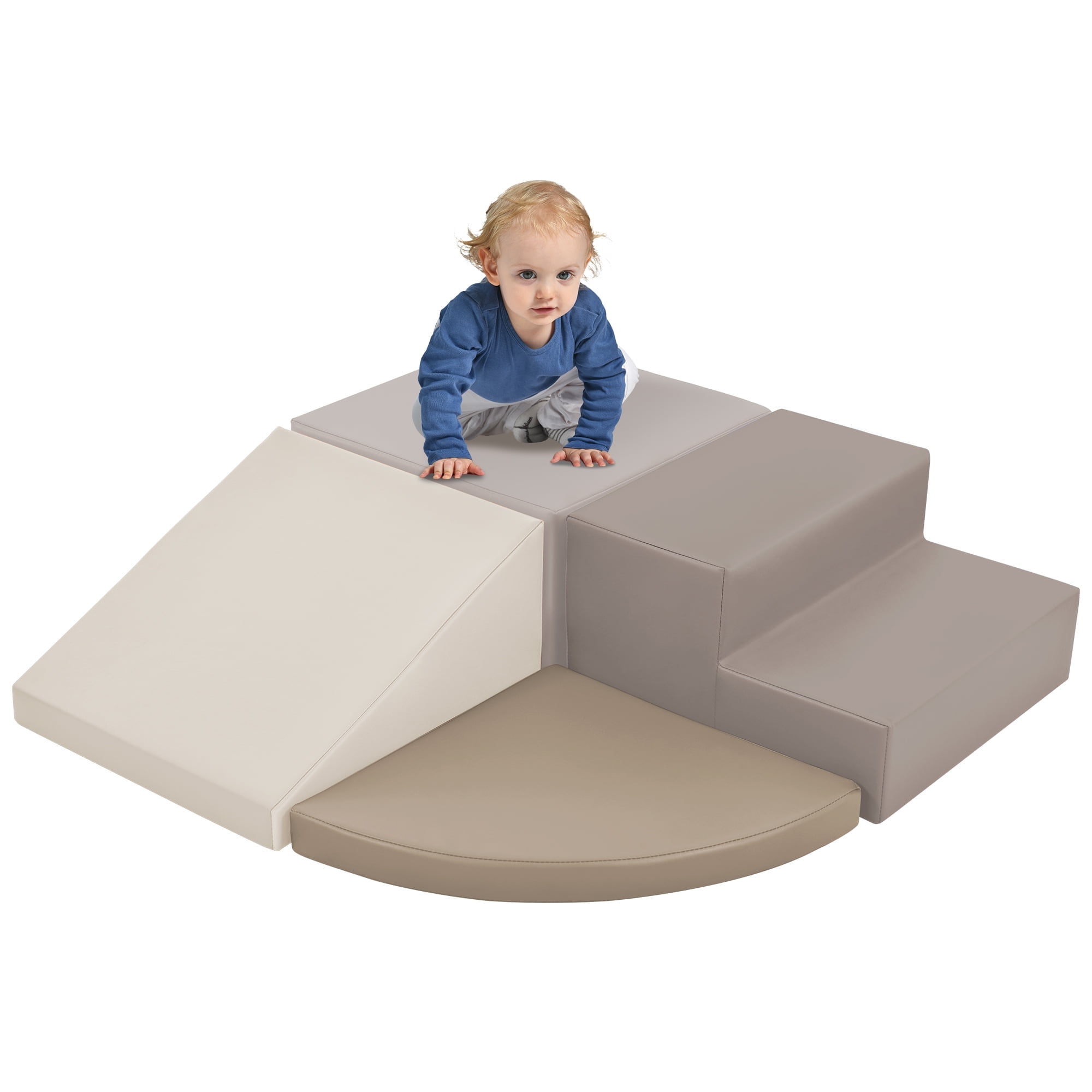 EUROCO 4 Pcs Kids Climbing Toys for Toddlers, Soft Foam Blocks Play ...
