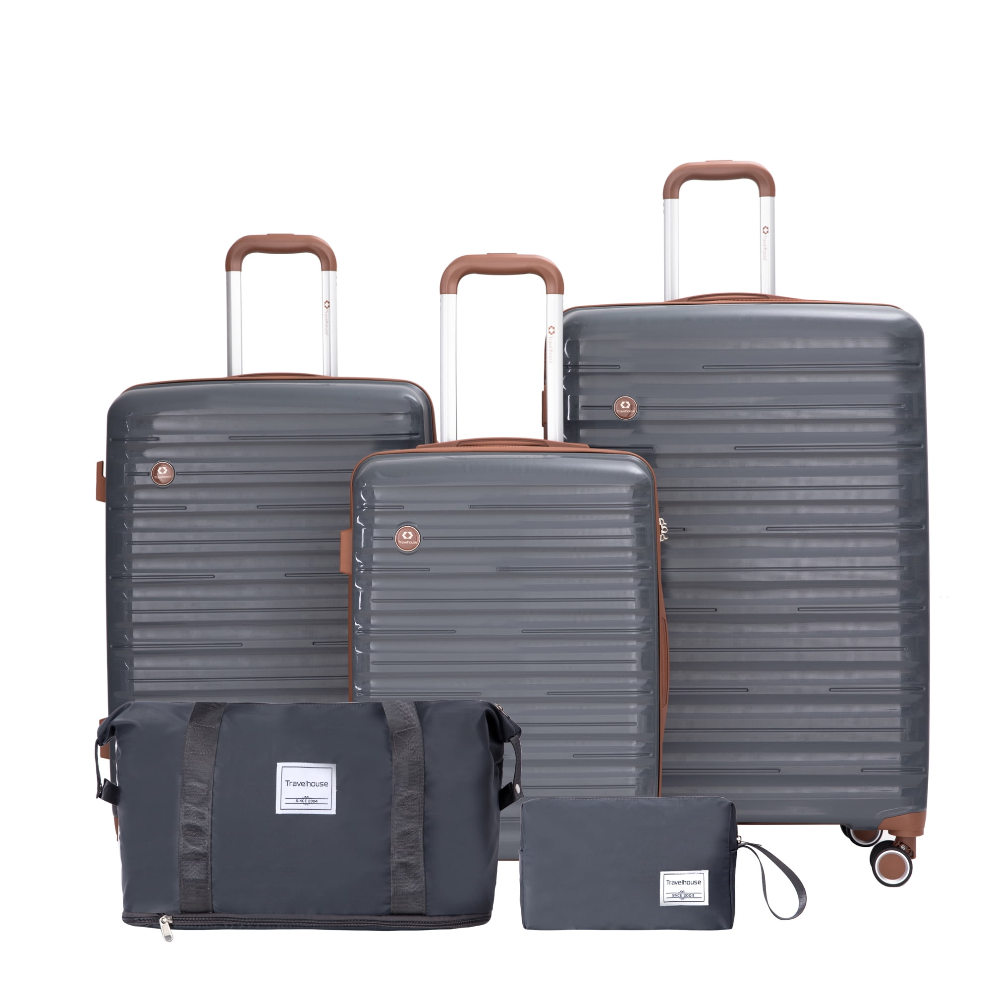 EUROCO Hardside Expandable Carry On Suitcase with TSA Lock,a Cosmetic ...