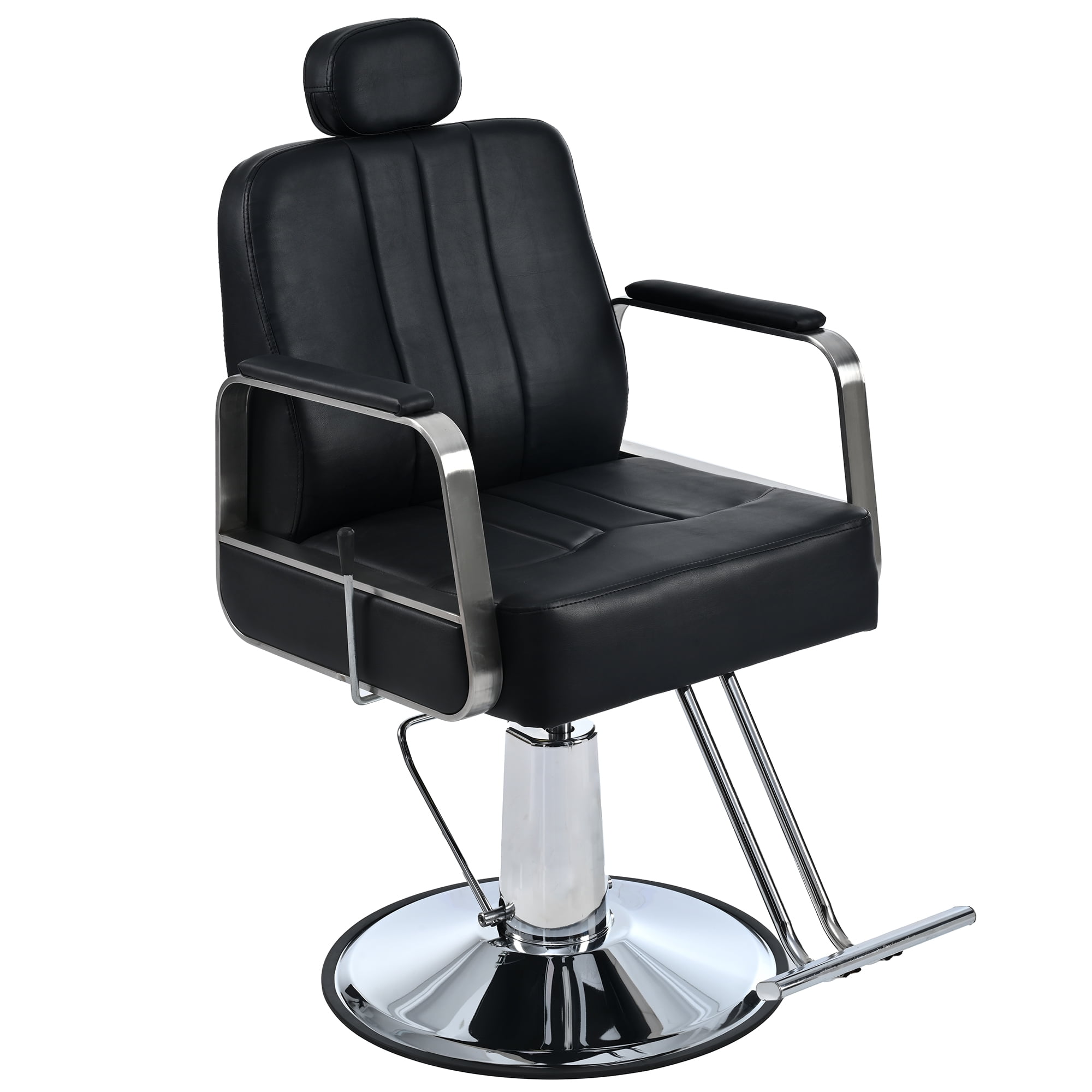 EUROCO Barber Chair - Heavy Duty Hydraulic Barbershop Chair - Walmart.com