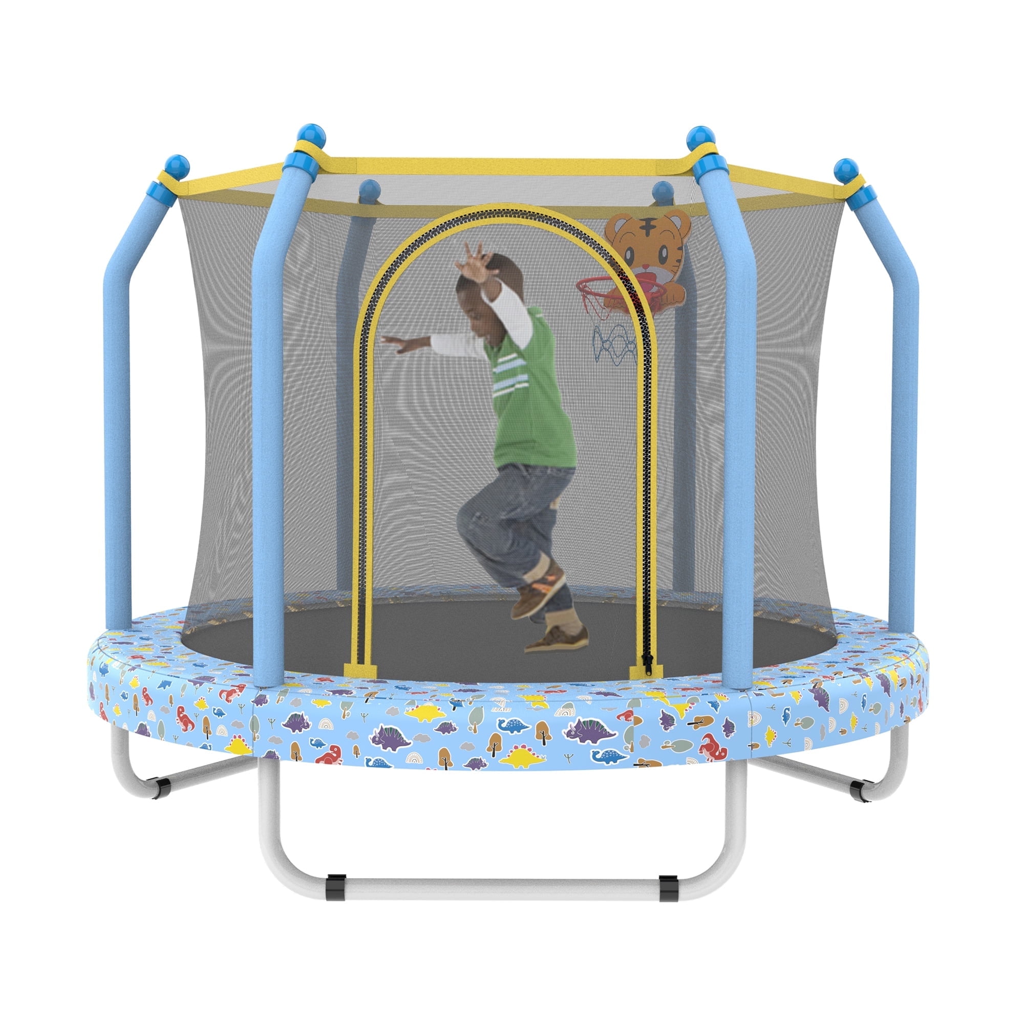 EUROCO 55'' Trampoline for Kids, Toddler Trampoline Indoor & Outdoor ...