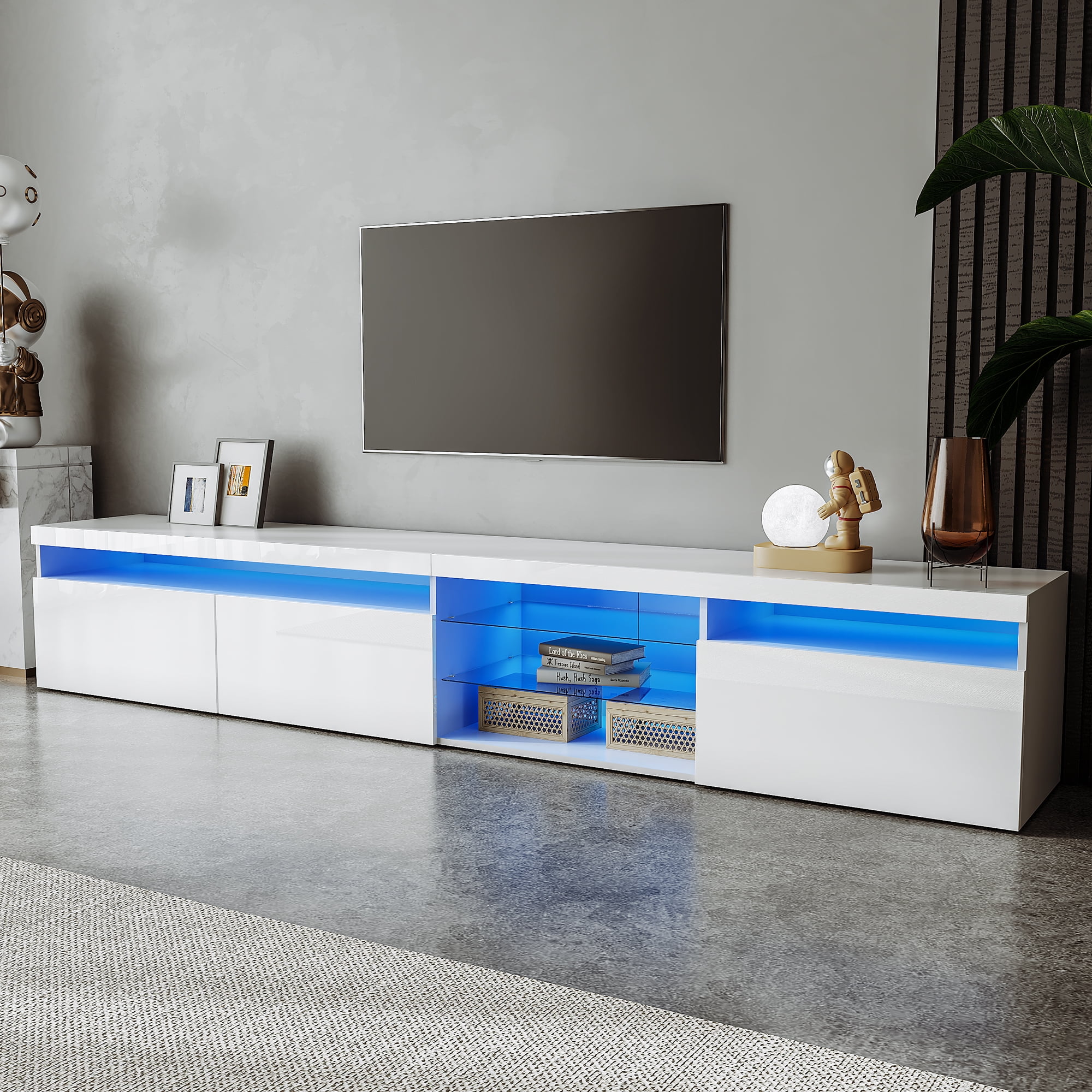 EUROCO 94.5" Longer TV Stand for TVs Up to 100", Versatile ...