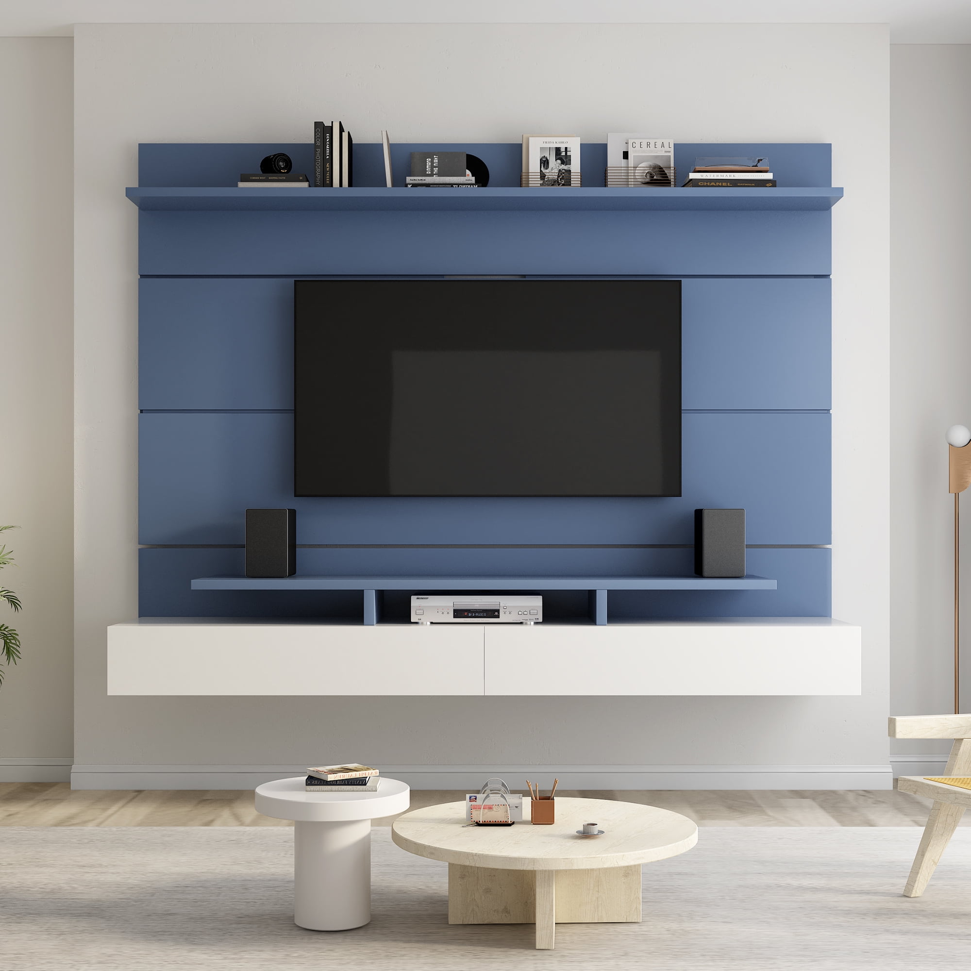 EUROCO Floating TV Stand Wall Mounted for TVs up to 85",Modern TV Stand ...