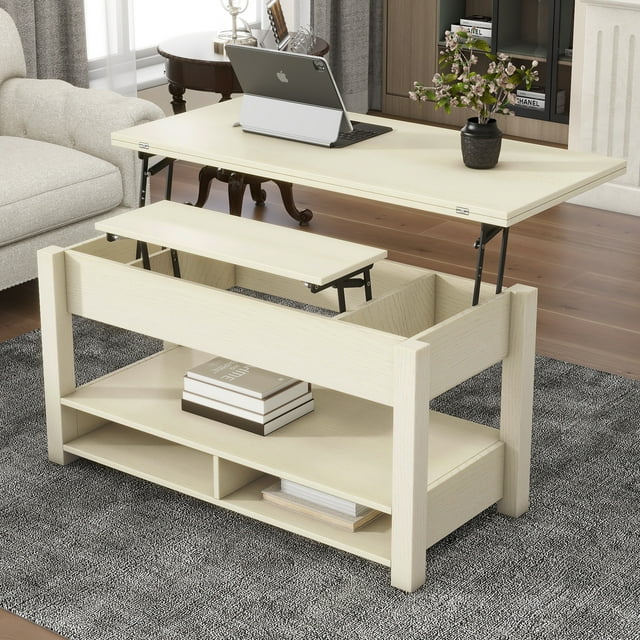 EUROCO Lift Top Coffee Table Multi-Functional Coffee Table Dining Table ...