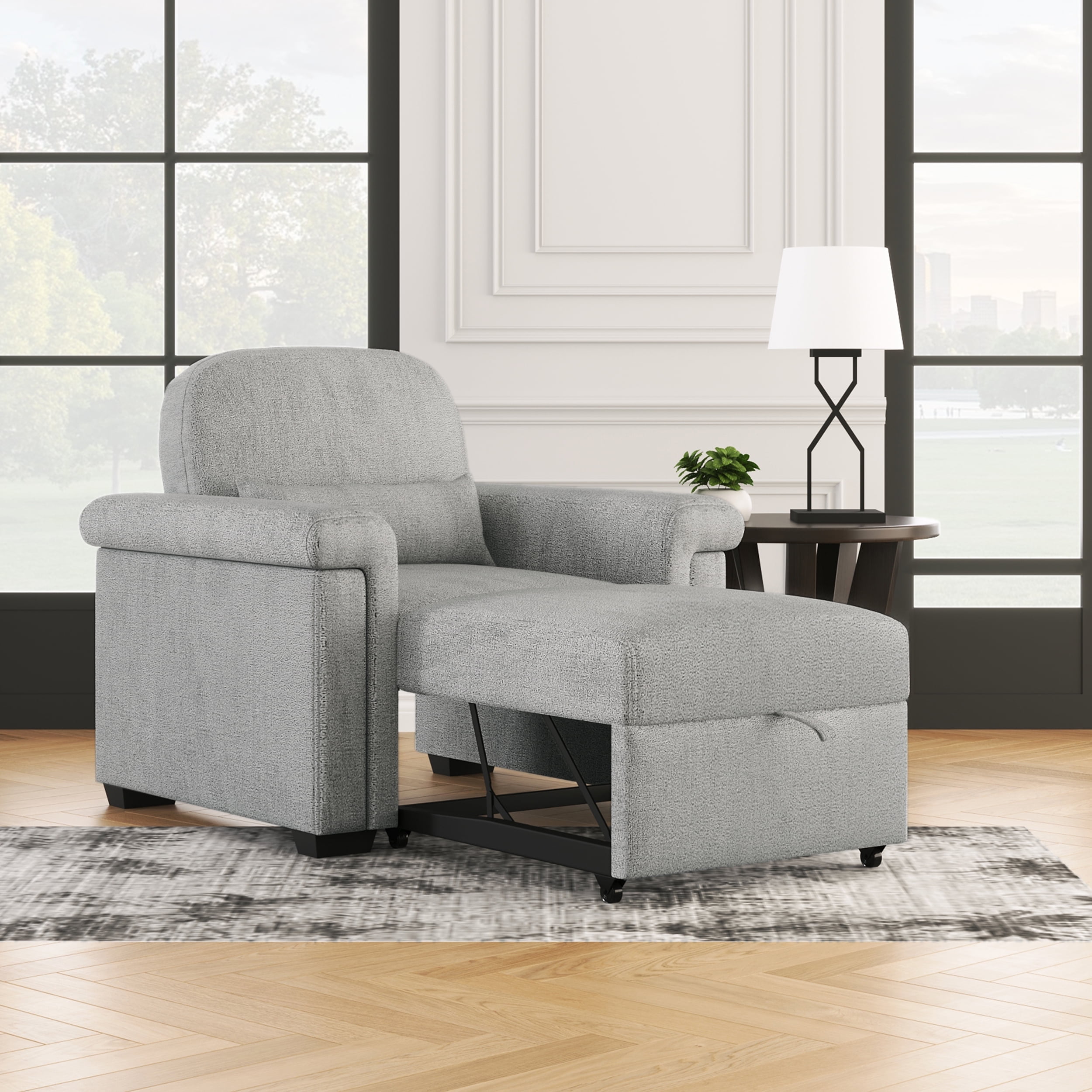 EUROCO Oversize 3-in-1 Convertible Chair,Adjustable Sleeper Chair Sofa ...