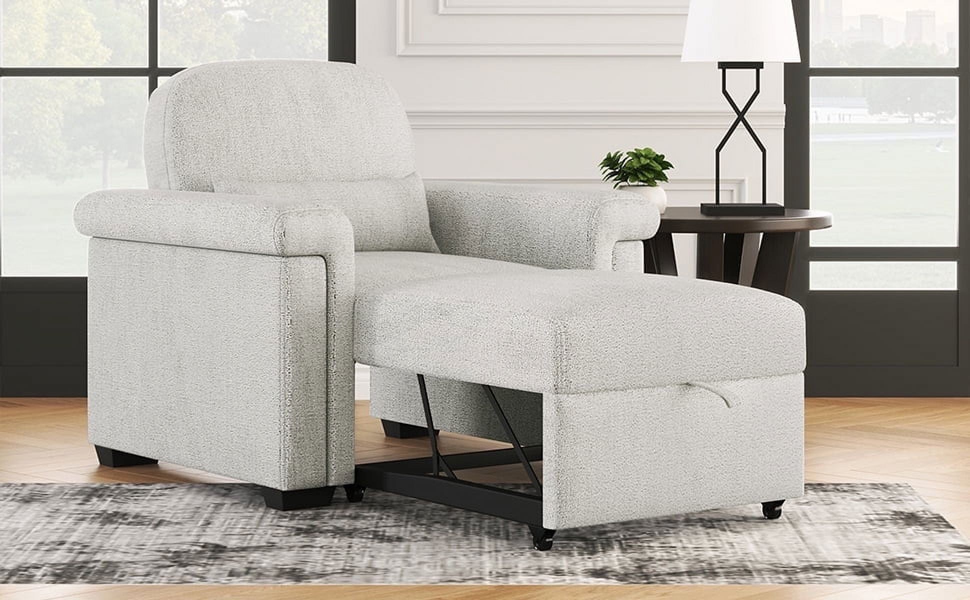 EUROCO Oversize 3-in-1 Convertible Chair,Adjustable Sleeper Chair Sofa ...