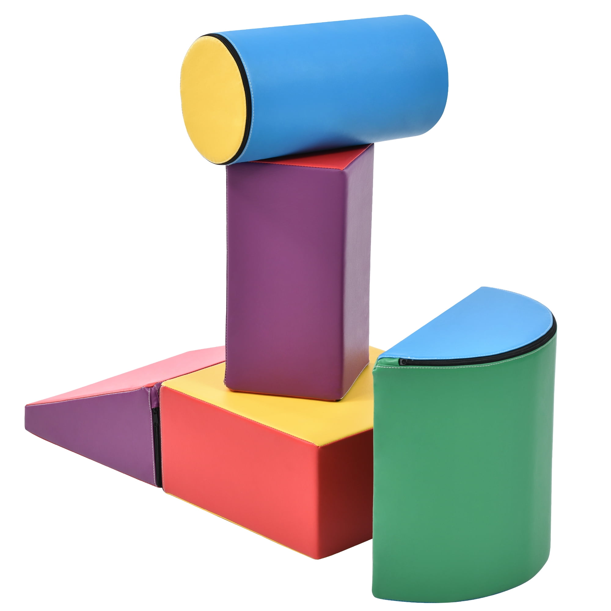 EUROCO Soft Climb and Crawl Foam Playset, Safe Soft Foam Nugget Shapes ...