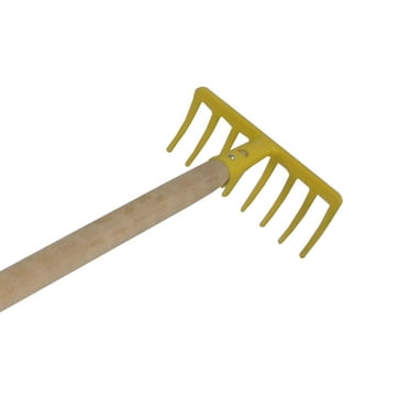 "True Temper Heavy Duty Lawn Rake, 15"" Adjustable Thatch Rake with ...