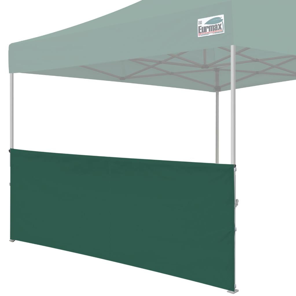 Eurmax Instant Sunwall for 10ftx3ft Pop up Canopy, 1 Pack Forest Green ...