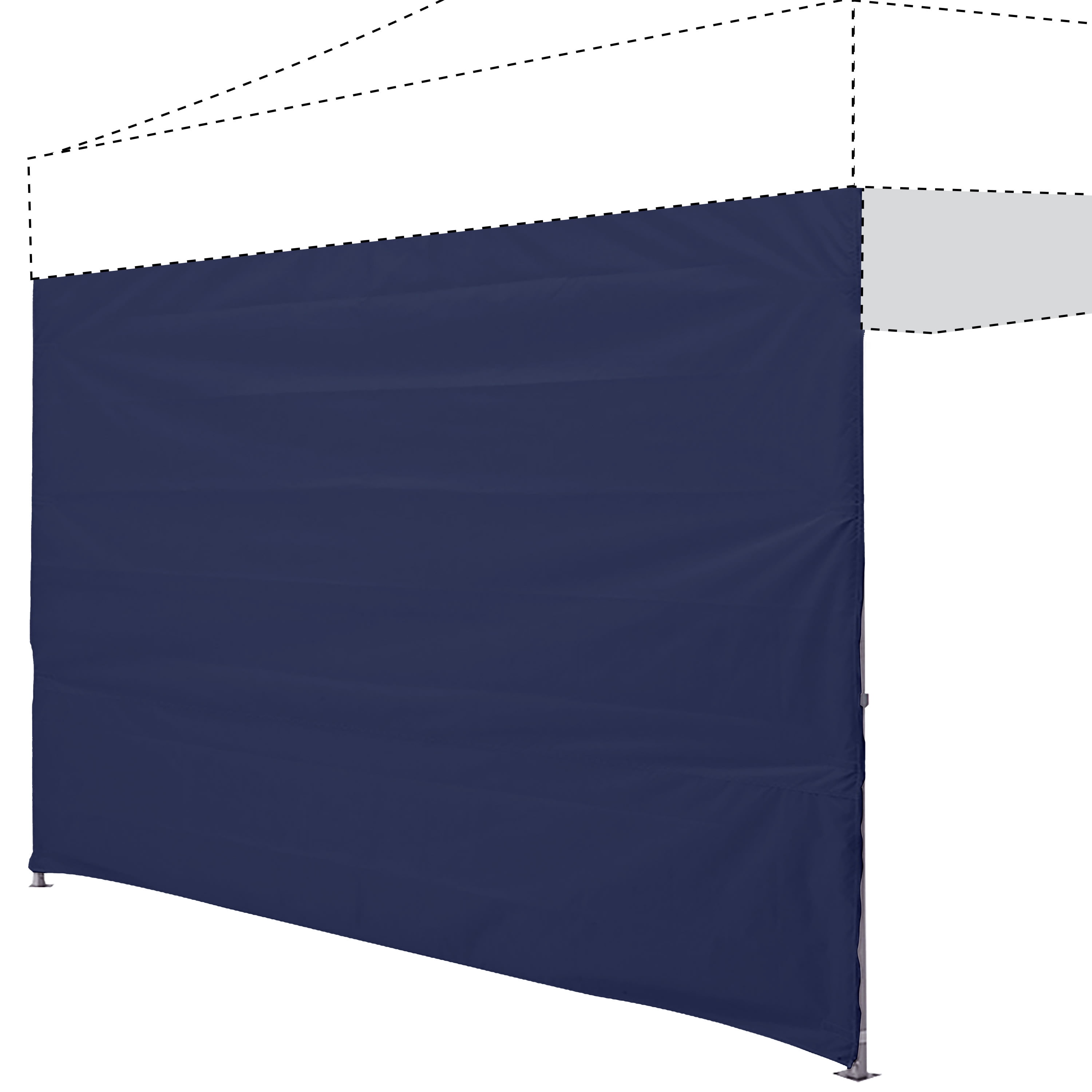 EUROMAX Easy Sun Shade Wall Tent, UV Protection, 10x10FT Pop-up Canopy ...