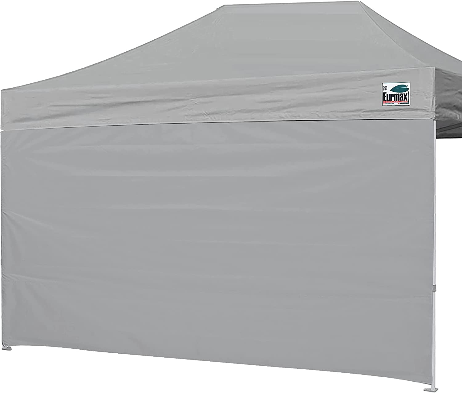 Eurmax Instant Sunwall for 10x15FT Pop up Canopy, 1 Pack Gray Canopy ...