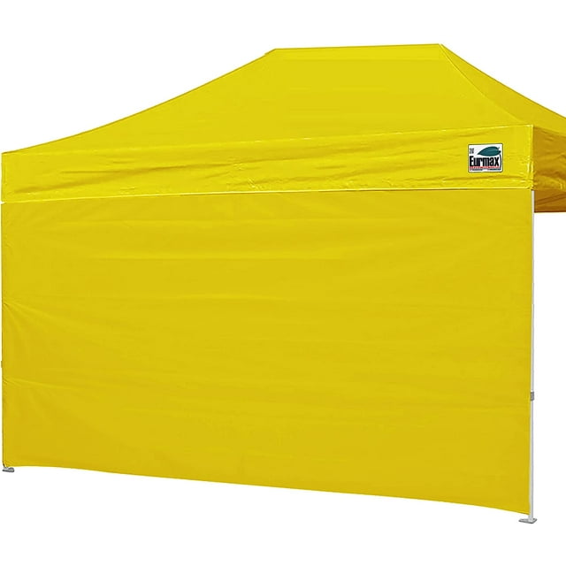 Eurmax Instant Sunwall for 10x15FT Pop up Canopy, 1 Pack Yellow Canopy ...