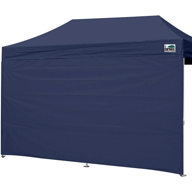 Eurmax Instant Sunwall for 10x20FT Pop up Canopy, 1 Pack Navy Blue ...