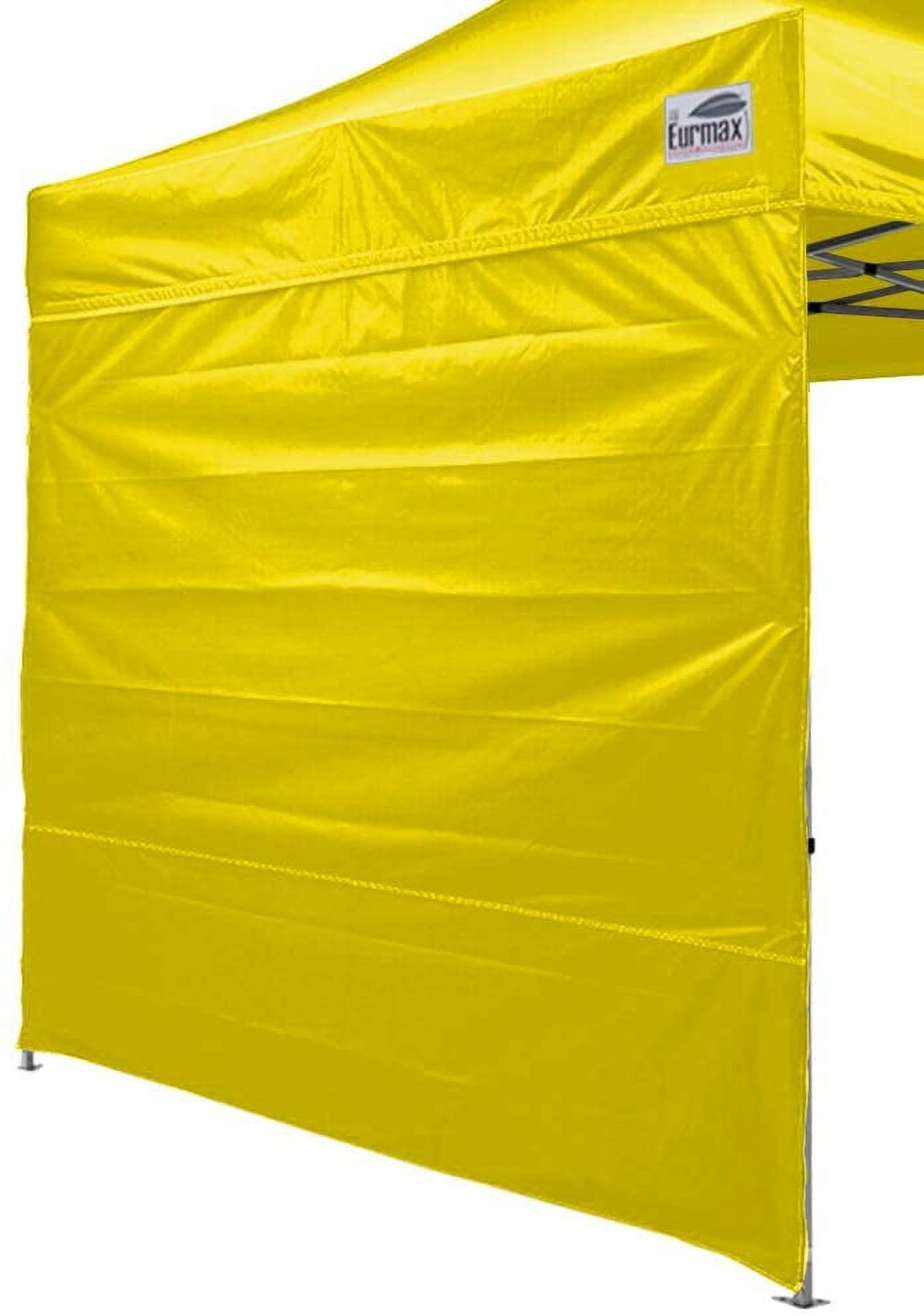 Eurmax Instant Sunwall for 8x8FT Pop up Canopy, 1 Pack Yellow Canopy ...