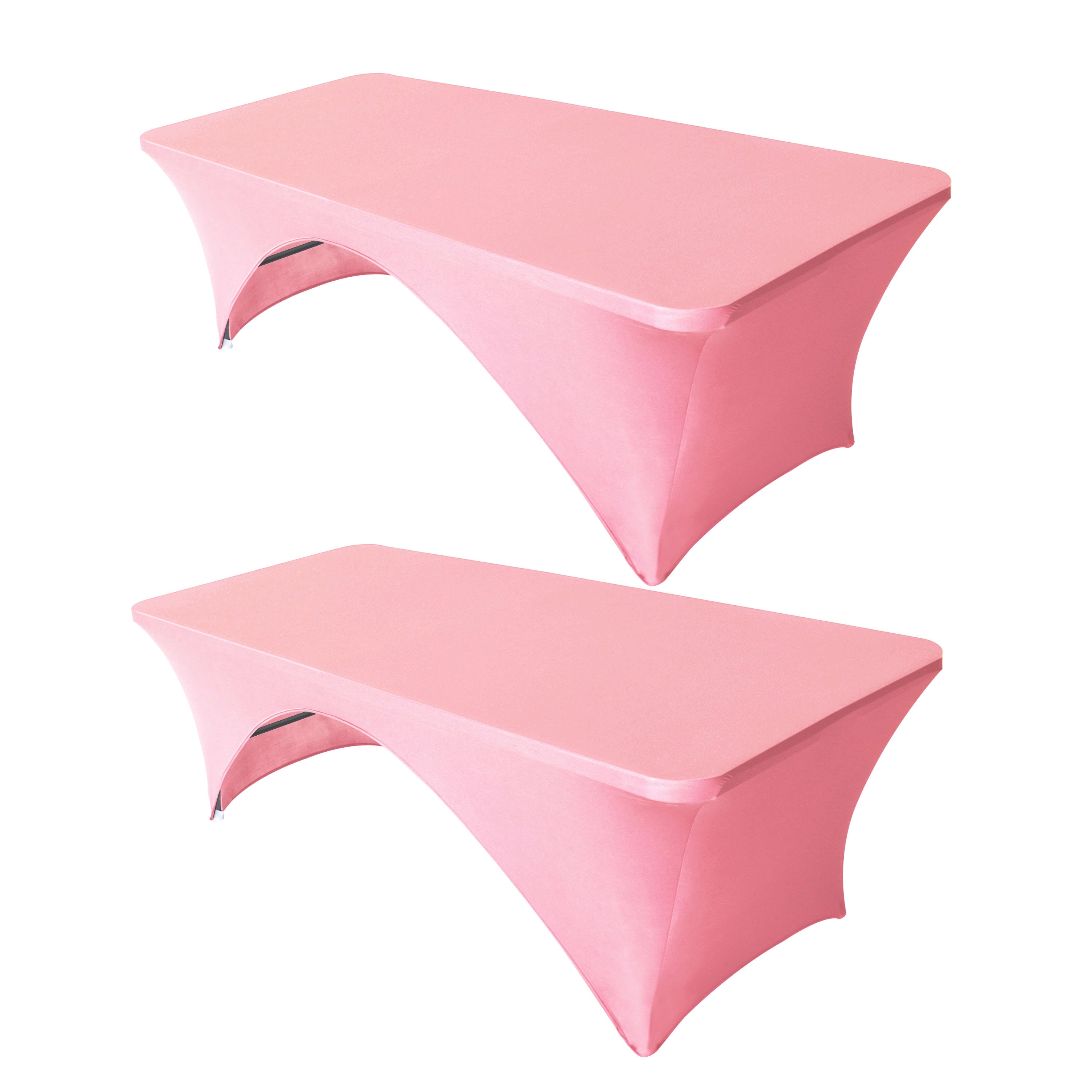 Eurmax USA Spandex Table Cover Fitted 30+ Colors Polyester Tablecloth，8 ...