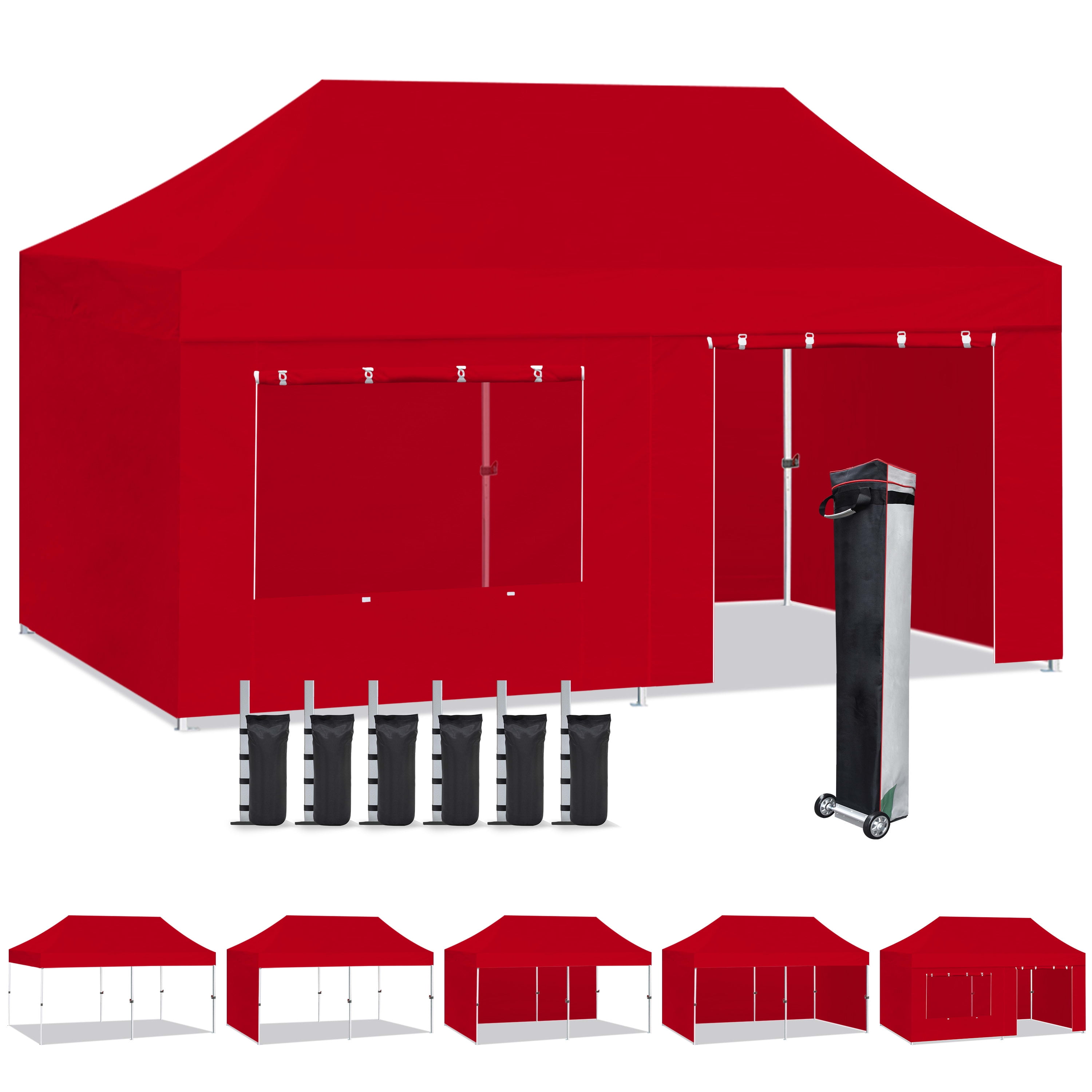 Euromax USA 10'x20' Event Portable Waterproof Tent with Sides for ...