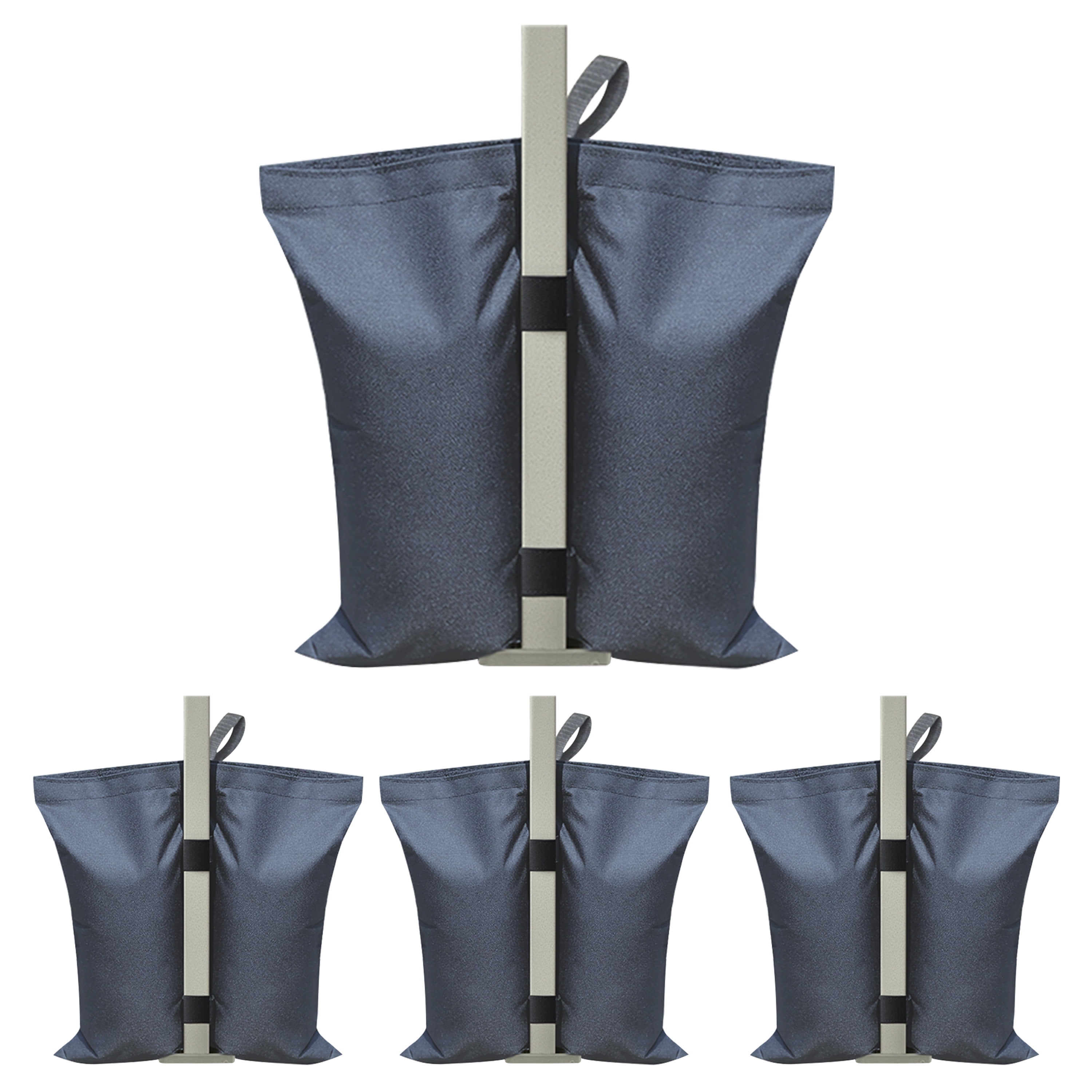 Eurmax Sandbag Weight Bags 4-Pack for Canopy and Gazebo Legs, 20-25 lbs ...