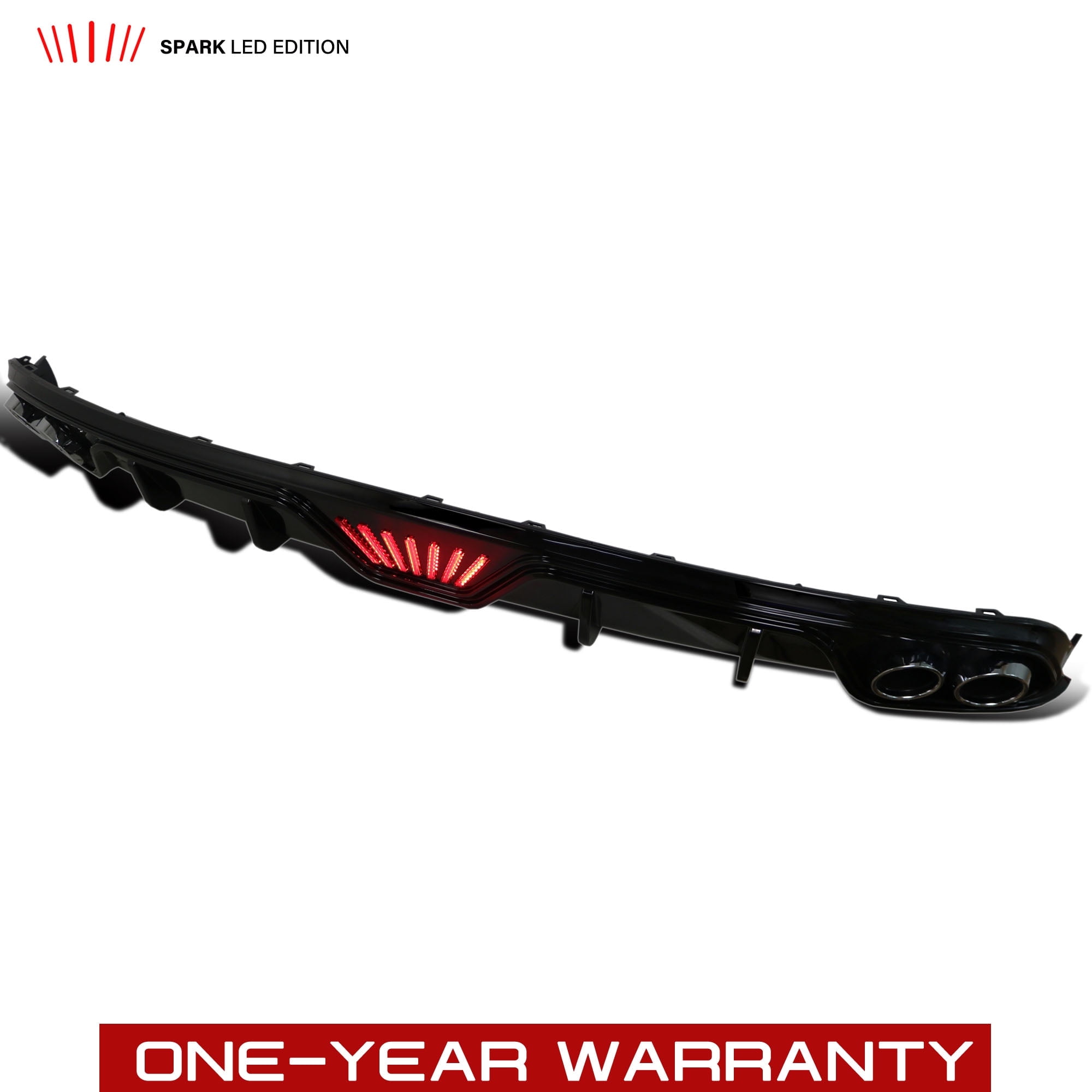 EUROSPEC TUNING fit for 22-25 Civic Sedan 4DR Rear LED Bar Brake Fin ...