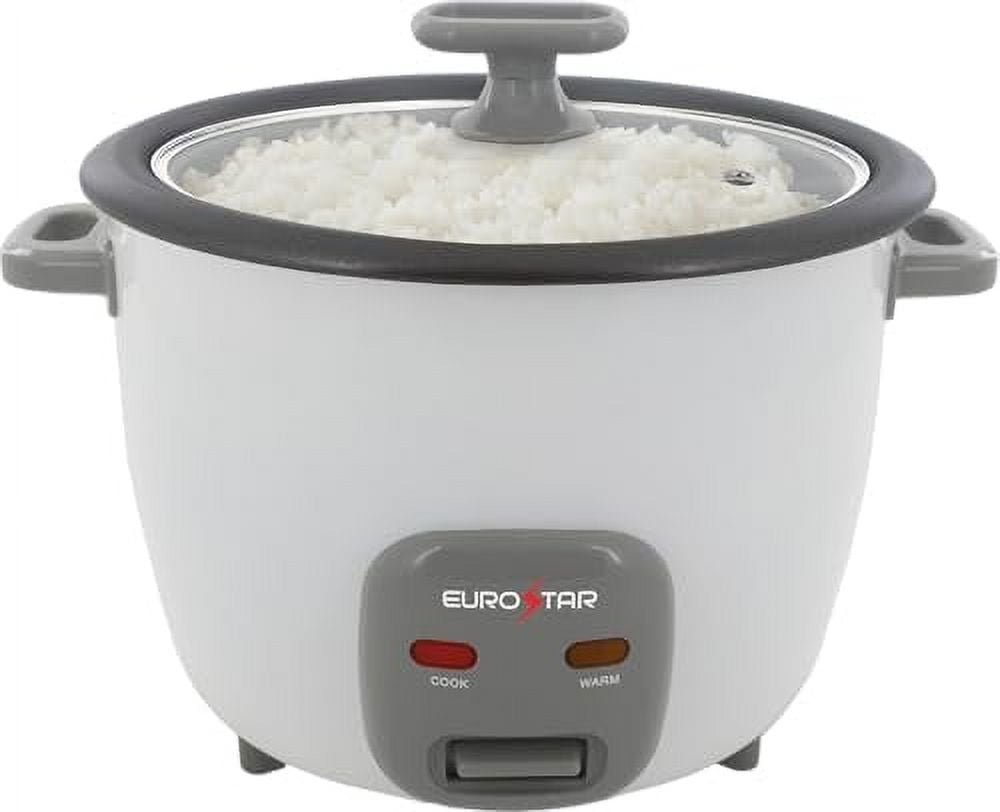 EUROSTAR RC610W 10-Cup Rice Cooker, White - Walmart.com