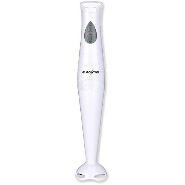 EUROSTAR 2-Speed Immersion Hand Blender with Detachable Shaft (White ...