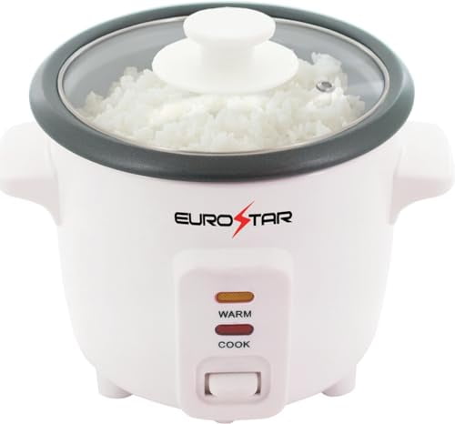 EUROSTAR RC603 3-Cup Rice Cooker, White - Walmart.com