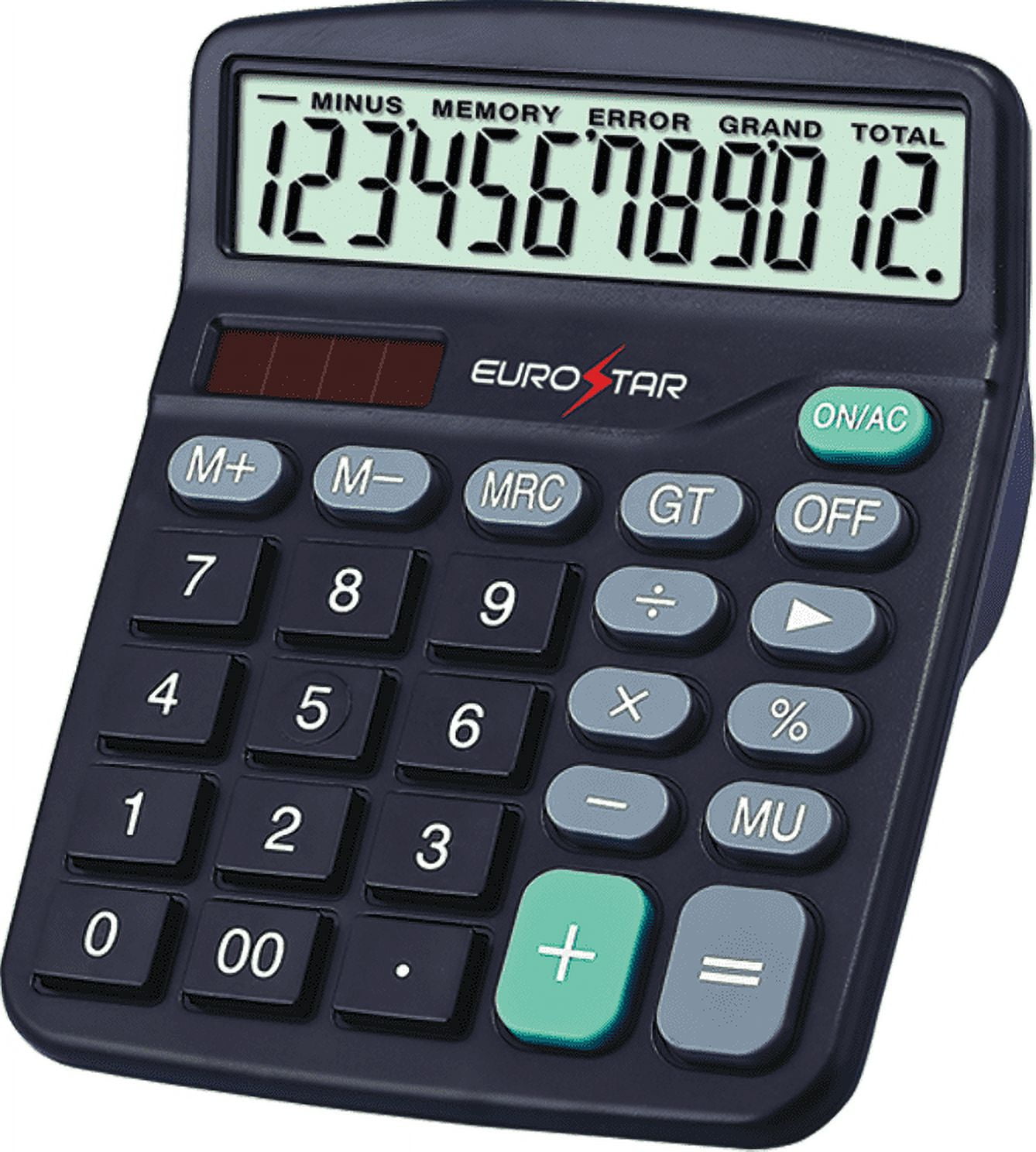 EUROSTAR C6120OS 12 Digit Large Display Calculator, Black - Walmart.com