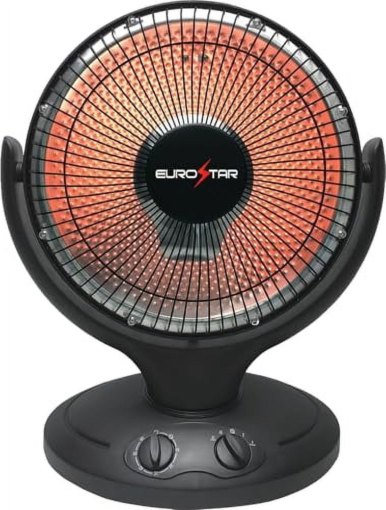 EUROSTAR PH998BK Infrared Oscillating Dish Heater - Walmart.com