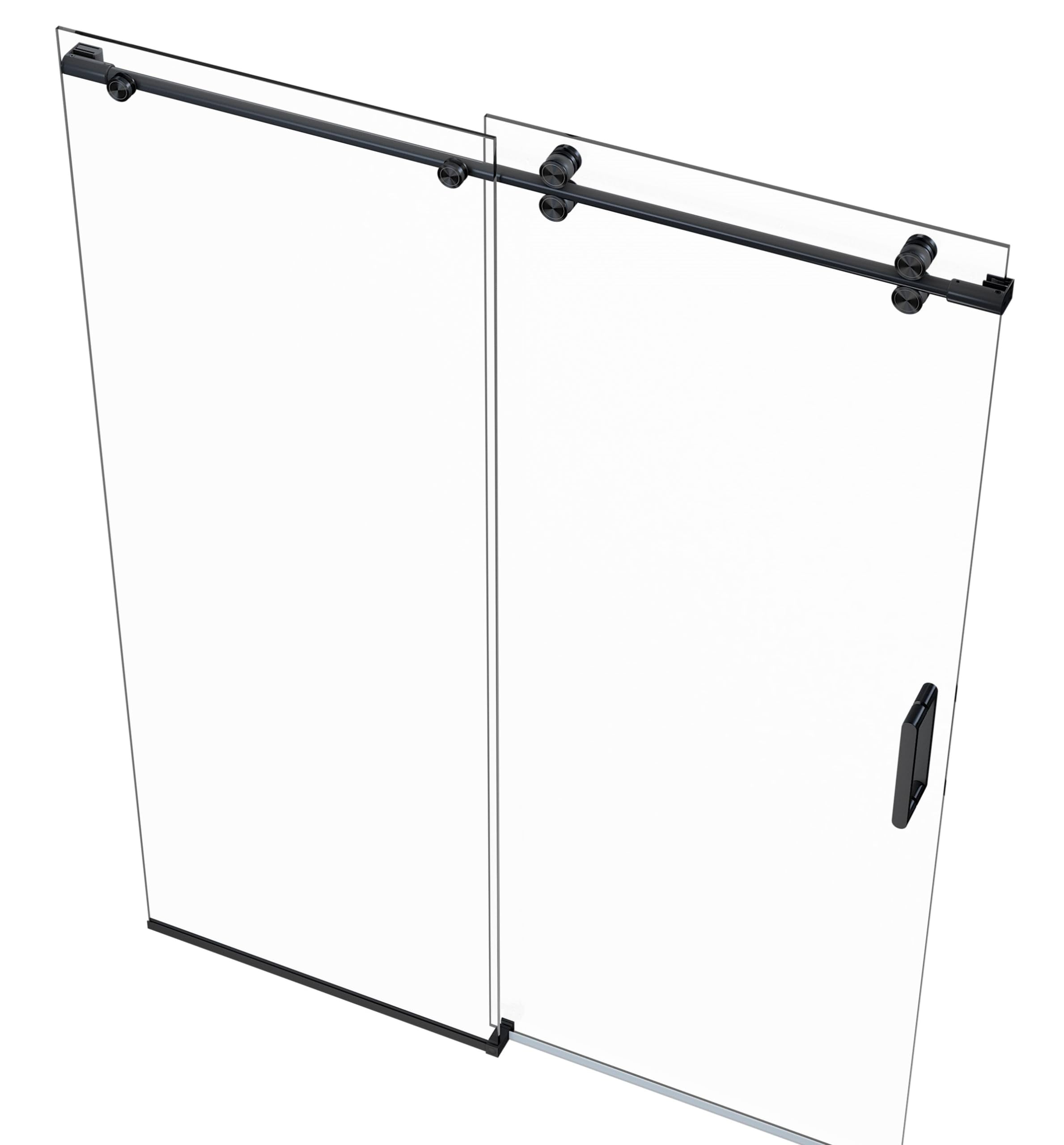 EUROTECH SHOWERS 57.25"-59"W X 78"H ROMA Euroglide 3/8" Frameless ...