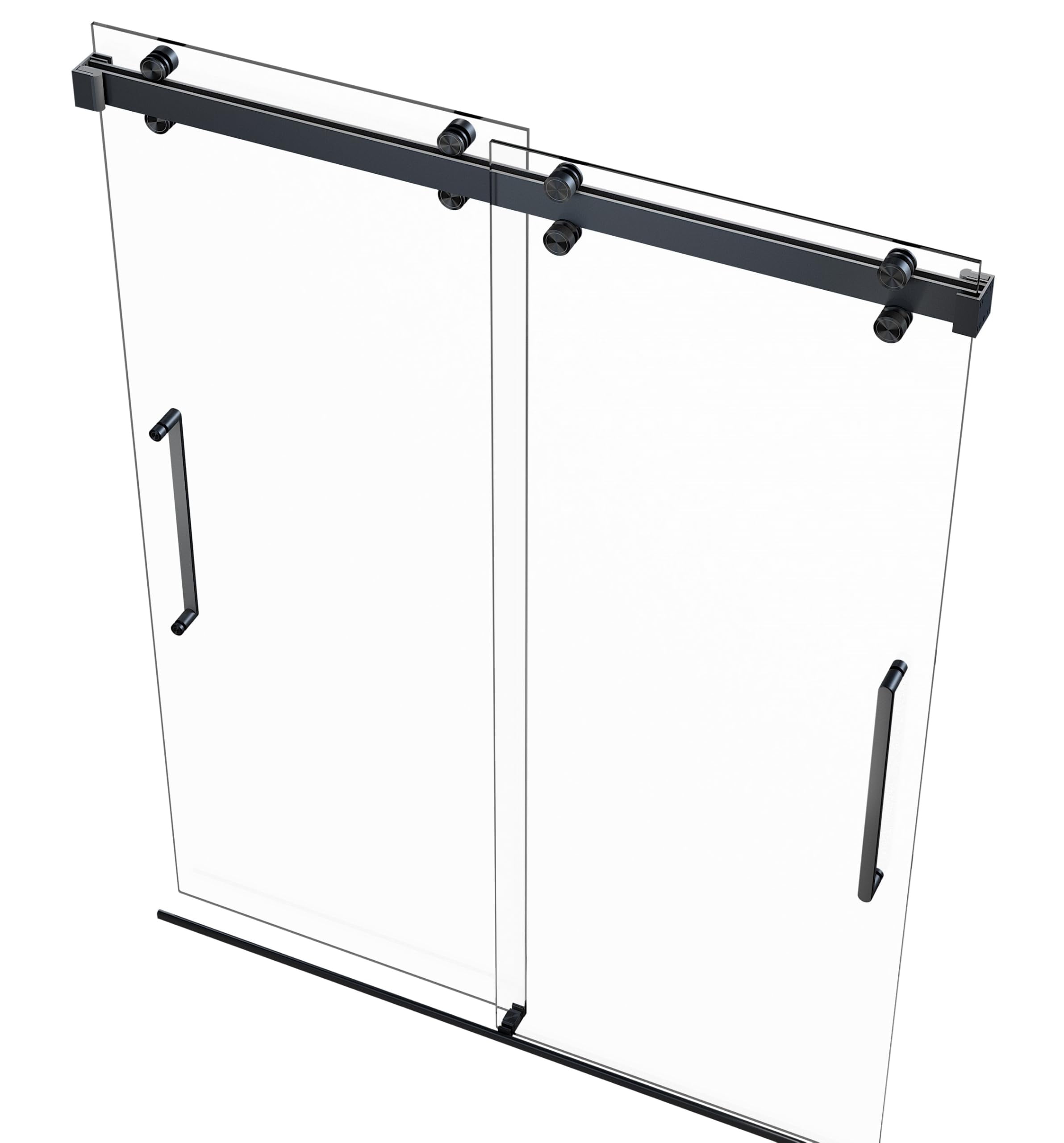 EUROTECH SHOWERS MONACO 56.5-60" W x 78" High Twinglide Frameless ...