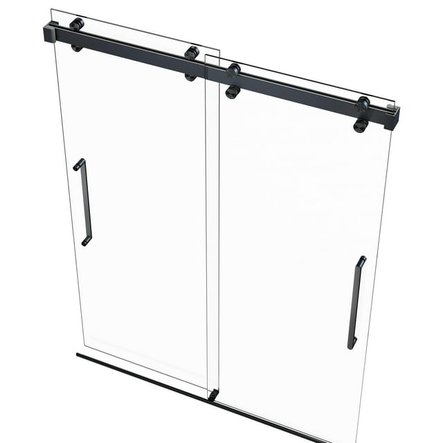 EUROTECH SHOWERS MONACO 56.5-60" W x 78" High Twinglide Frameless ...