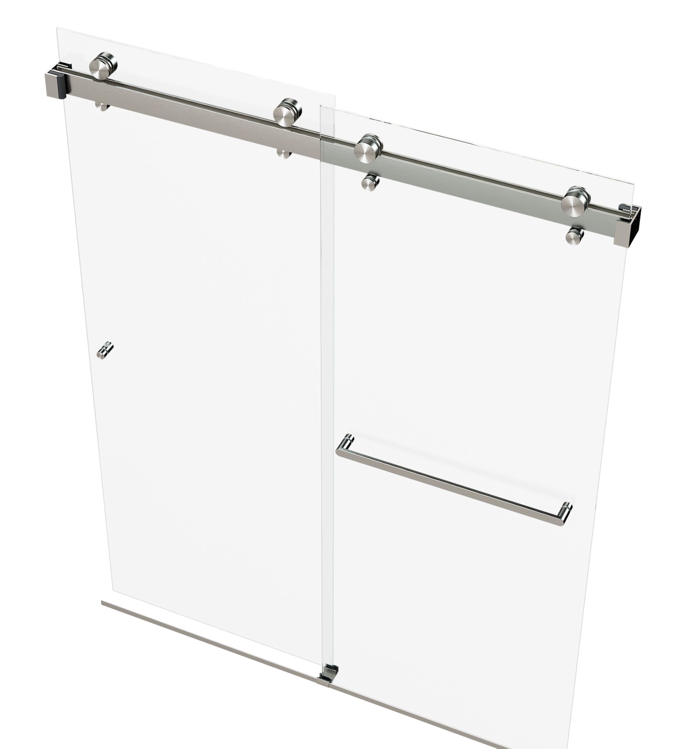 EUROTECH SHOWERS VITRA-200 56.5-59" W x 78" H Twinglide Frameless ...
