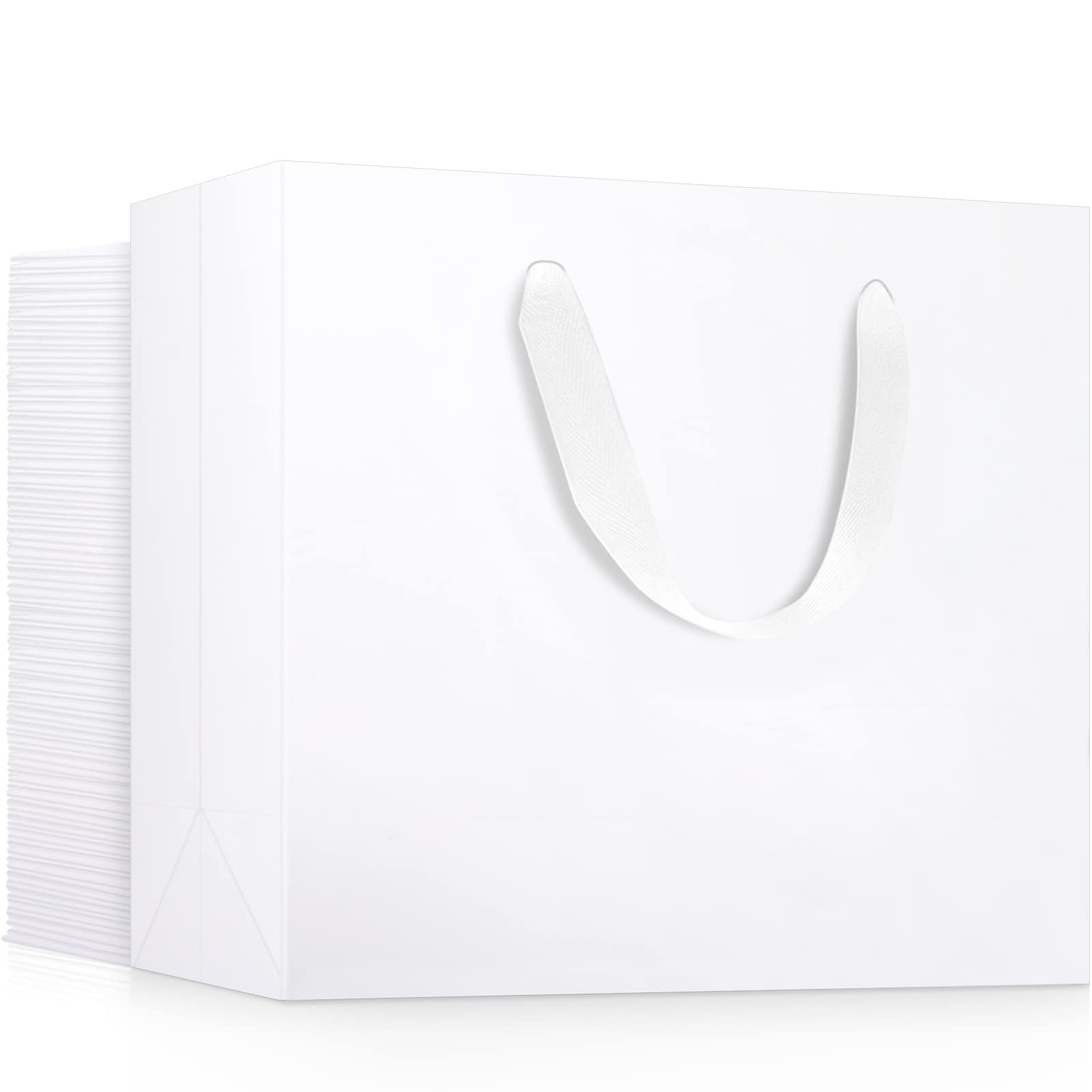 EUSOAR Gift Wrap Bags with Handles, 50 Pack 10.6x3.1x8.3 inches Small ...